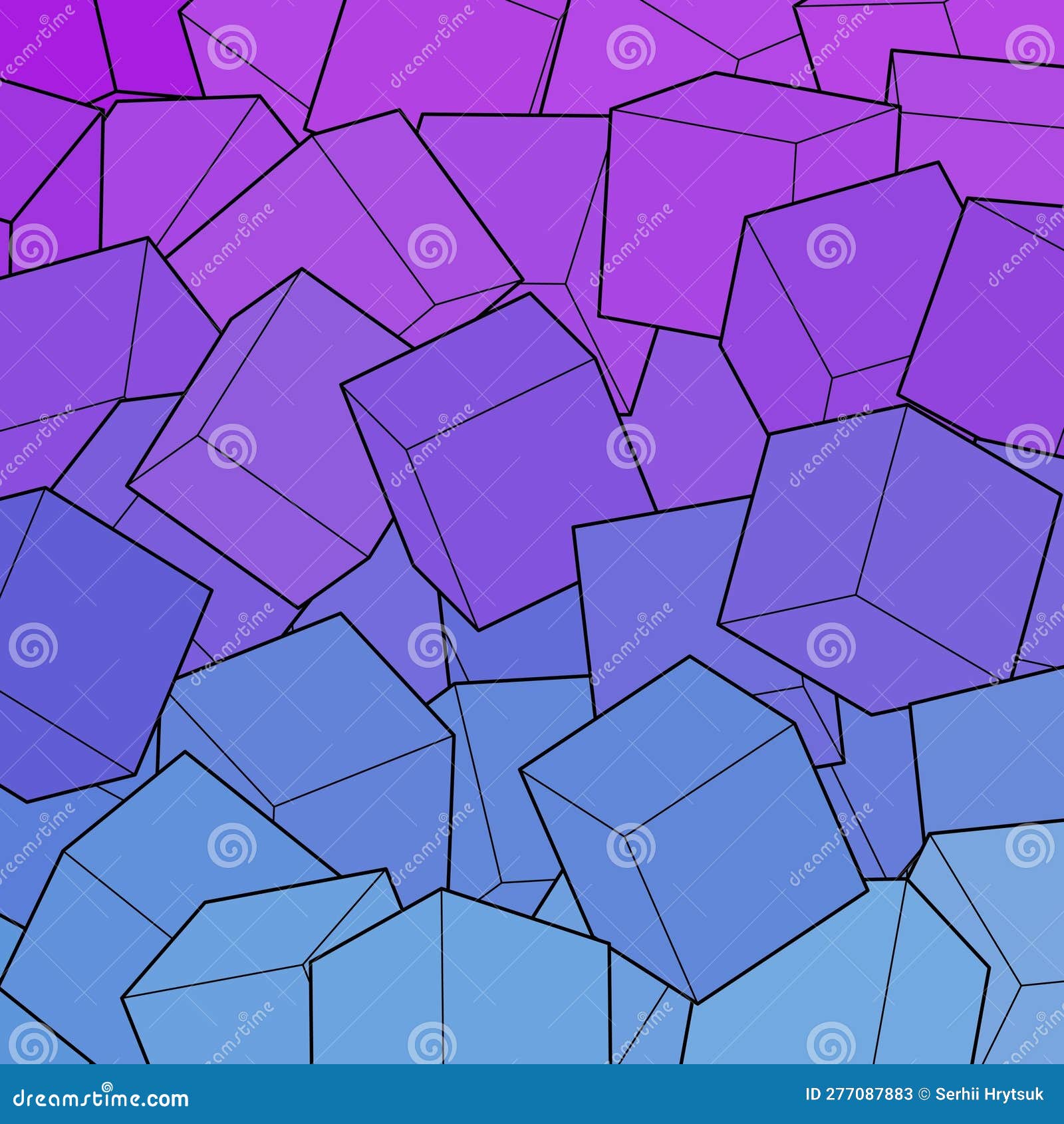 Abstract Background. Sample. Purple Cubes. Eps 10 Stock Illustration ...