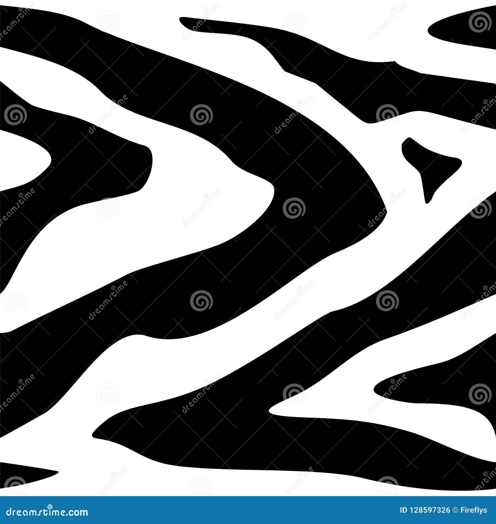 Seamless zebra pattern. stock vector. Illustration of striped - 128597326