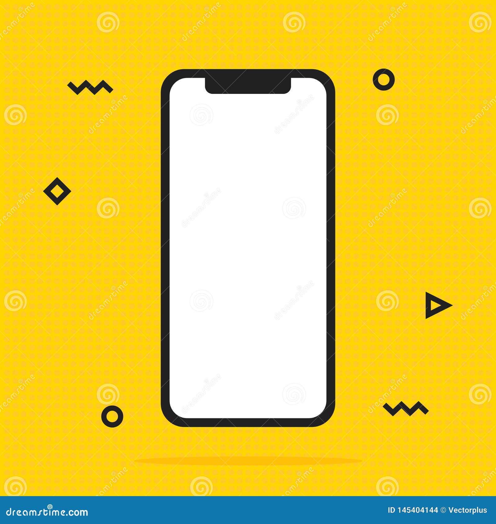 Abstract Vector Background with Simple Shapes. Circles Pattern with ...