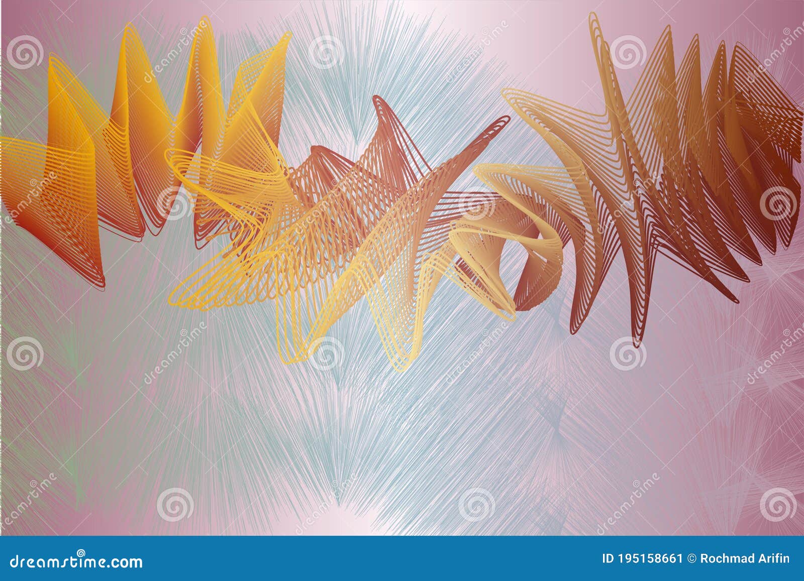 Abstract Vector Background with Stars, Wave Stock Vector - Illustration ...