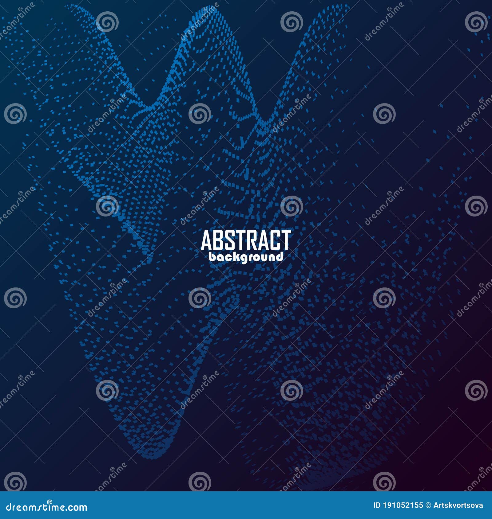 Abstract Vector Background. Abstract Swirl Form with Connected Lines ...