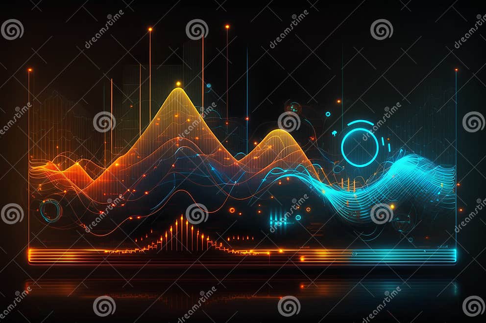 Abstract Vector Background Technology Concept: High Tech Digital Sound ...