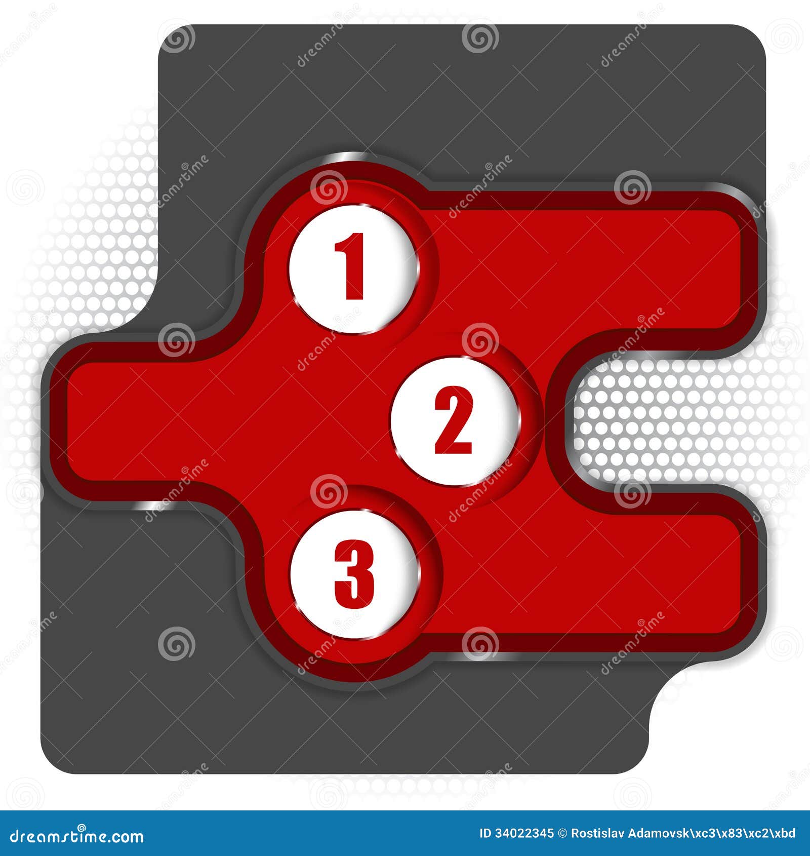 Abstract Vector Background with Three Step Stock Illustration ...