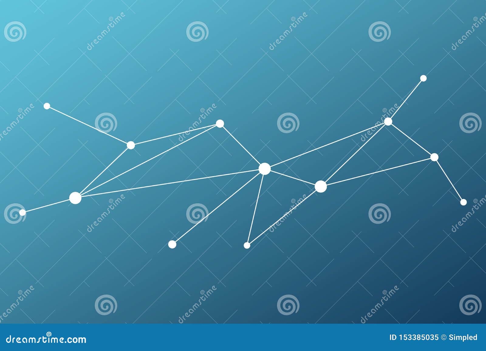 Abstract Vector Background. Triangle Network Pattern. White Blue ...