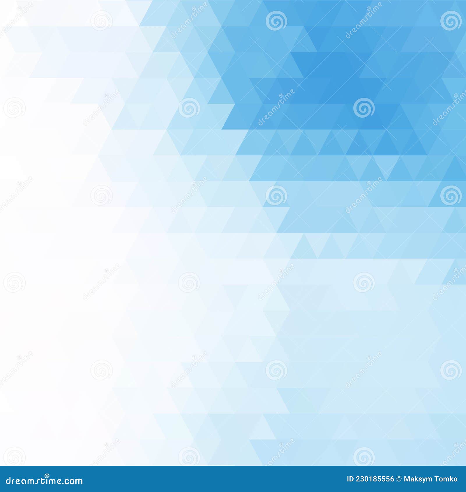 Abstract Vector Background. Triangles of Blue Color. Presentation ...