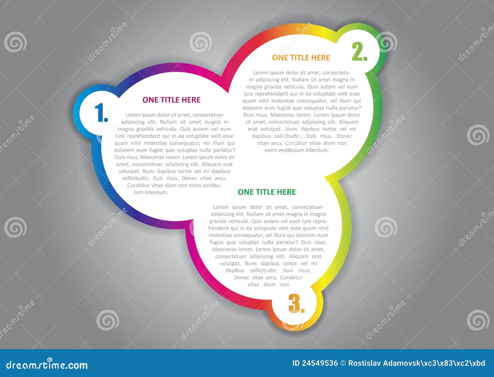 Abstract Vector Background Triple Bubble Stock Vector - Illustration of ...