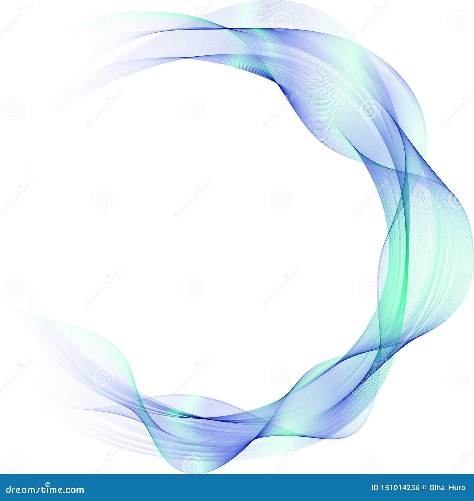 Abstract Vector Background. Abstract Wave Circles. Circle Frame. Stock ...