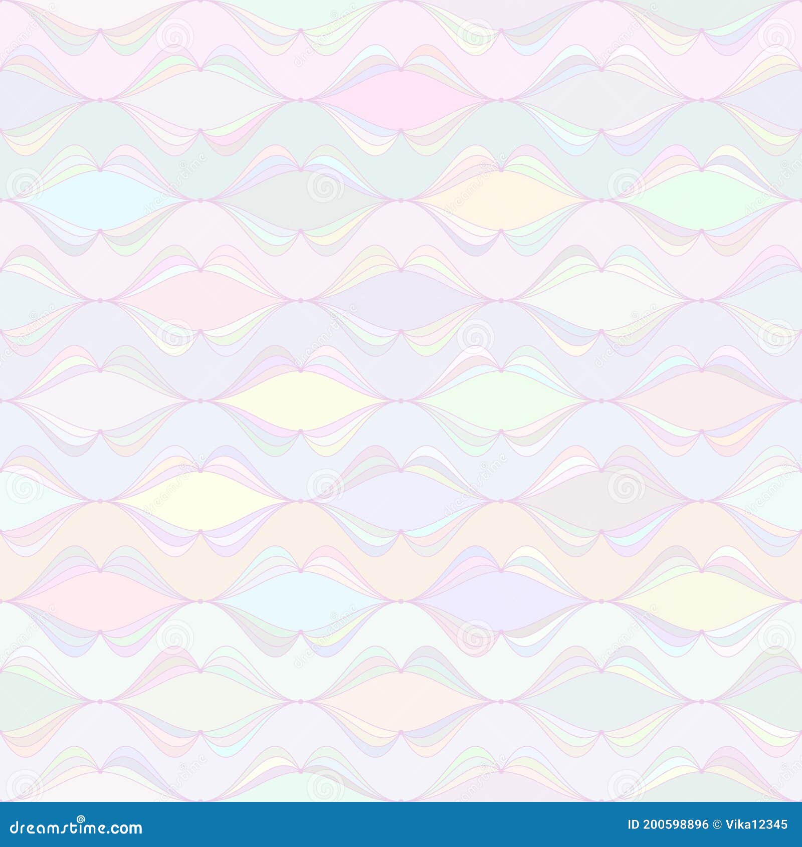 Abstract Vector Background Wave Line Mosaic Seamless Pattern Stock ...
