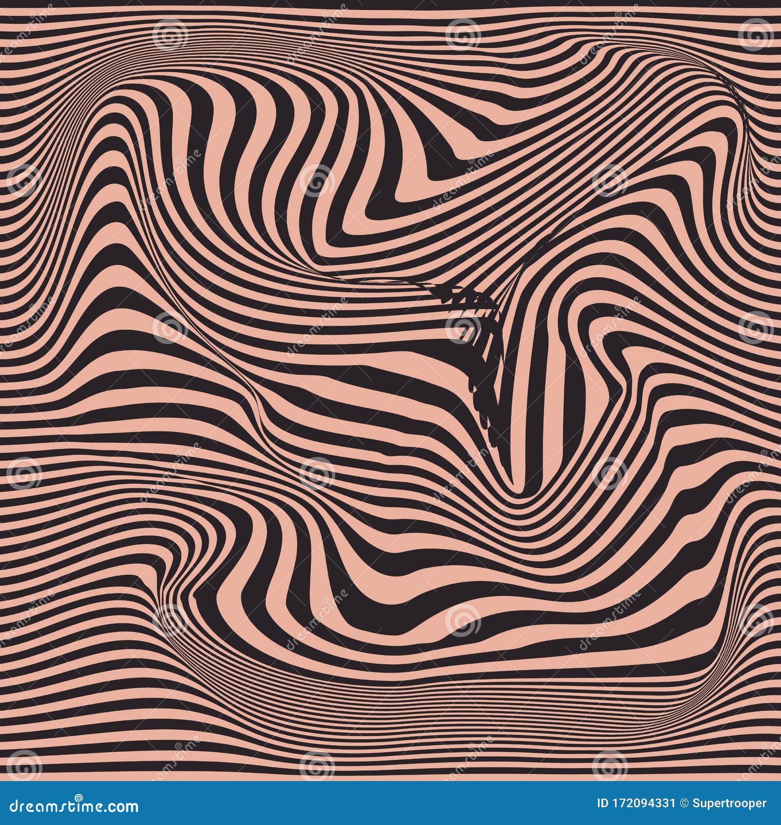 Abstract Vector Background of Waves Optical Illusion Stock Illustration ...