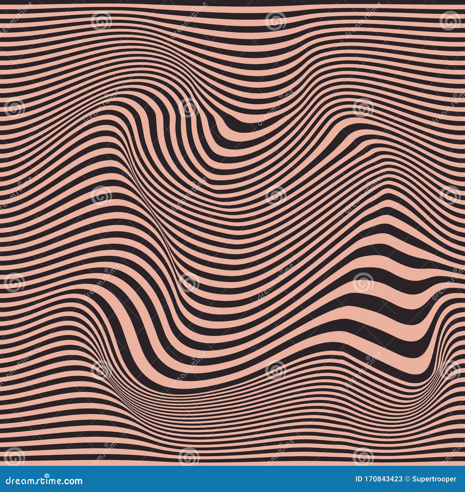 Abstract Vector Background of Waves Optical Illusion Stock Image ...