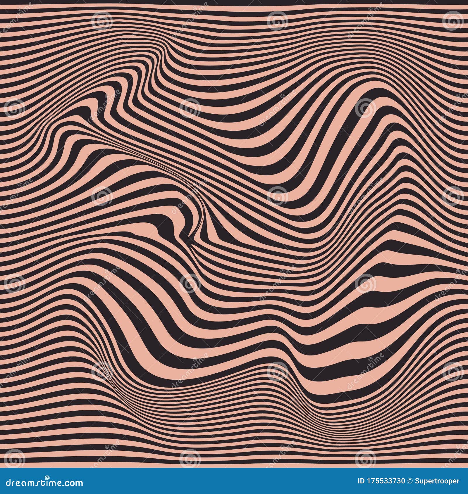 Abstract Vector Background of Waves Optical Illusion Stock Illustration ...