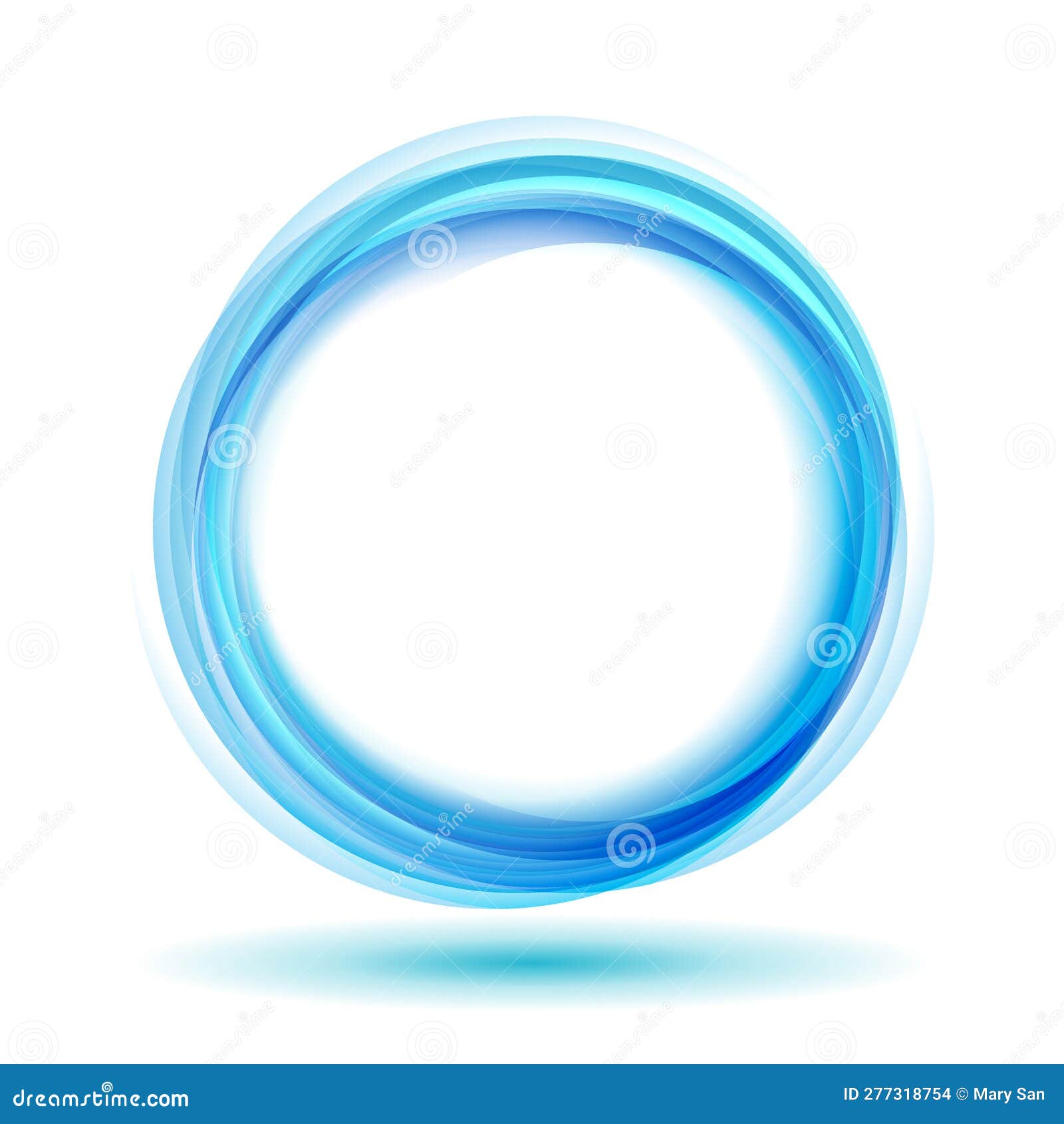 Abstract Vector Background Wavy Blue Circle. Circle Lines. Blue Circles ...