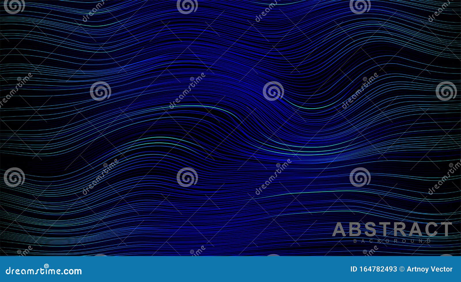 Abstract Vector Background. Wavy Line Pattern with a Light Blue Color ...