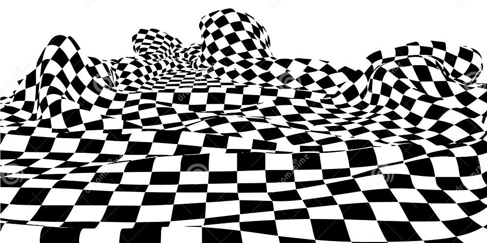 Abstract Vector Background Wavy Surface with Curve Pattern Black Quards ...