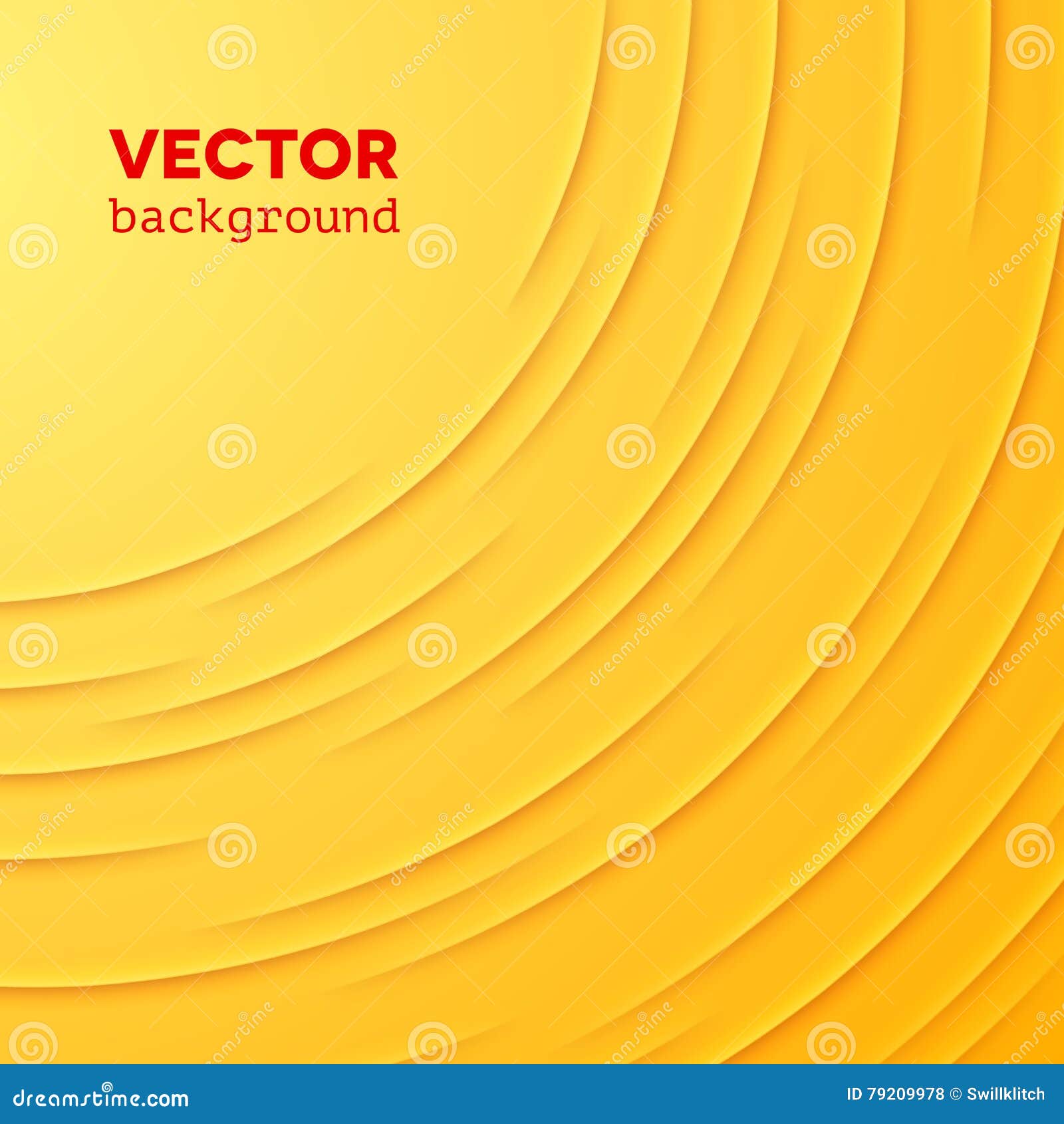 Abstract Vector Background with Yellow Layers Stock Vector ...