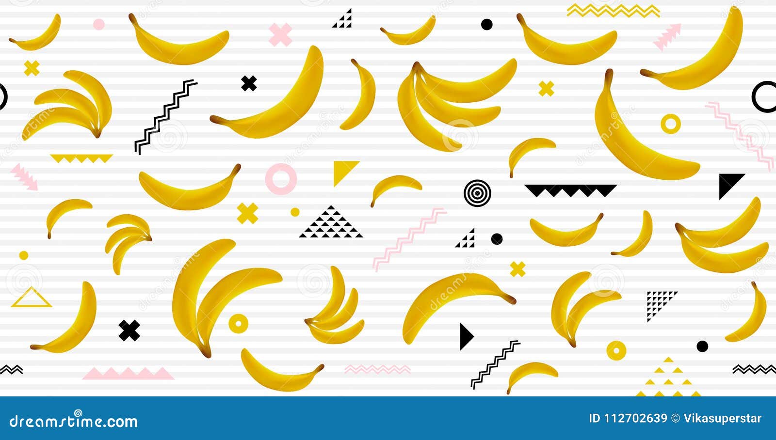 Abstract Vector Bananas Illustration Stock Vector - Illustration of ...