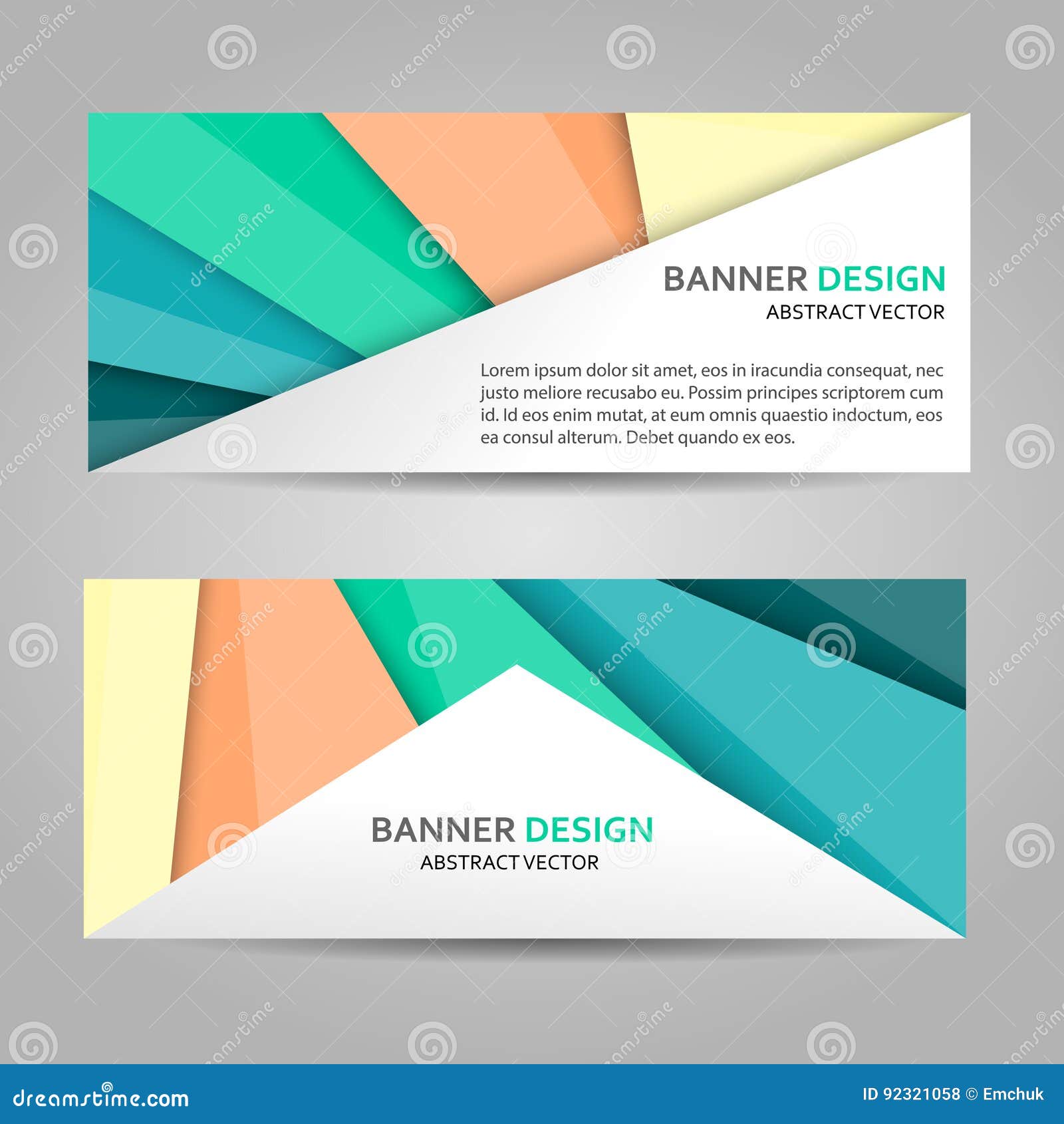 Abstract Vector Banner Line Design Stock Vector - Illustration of ...