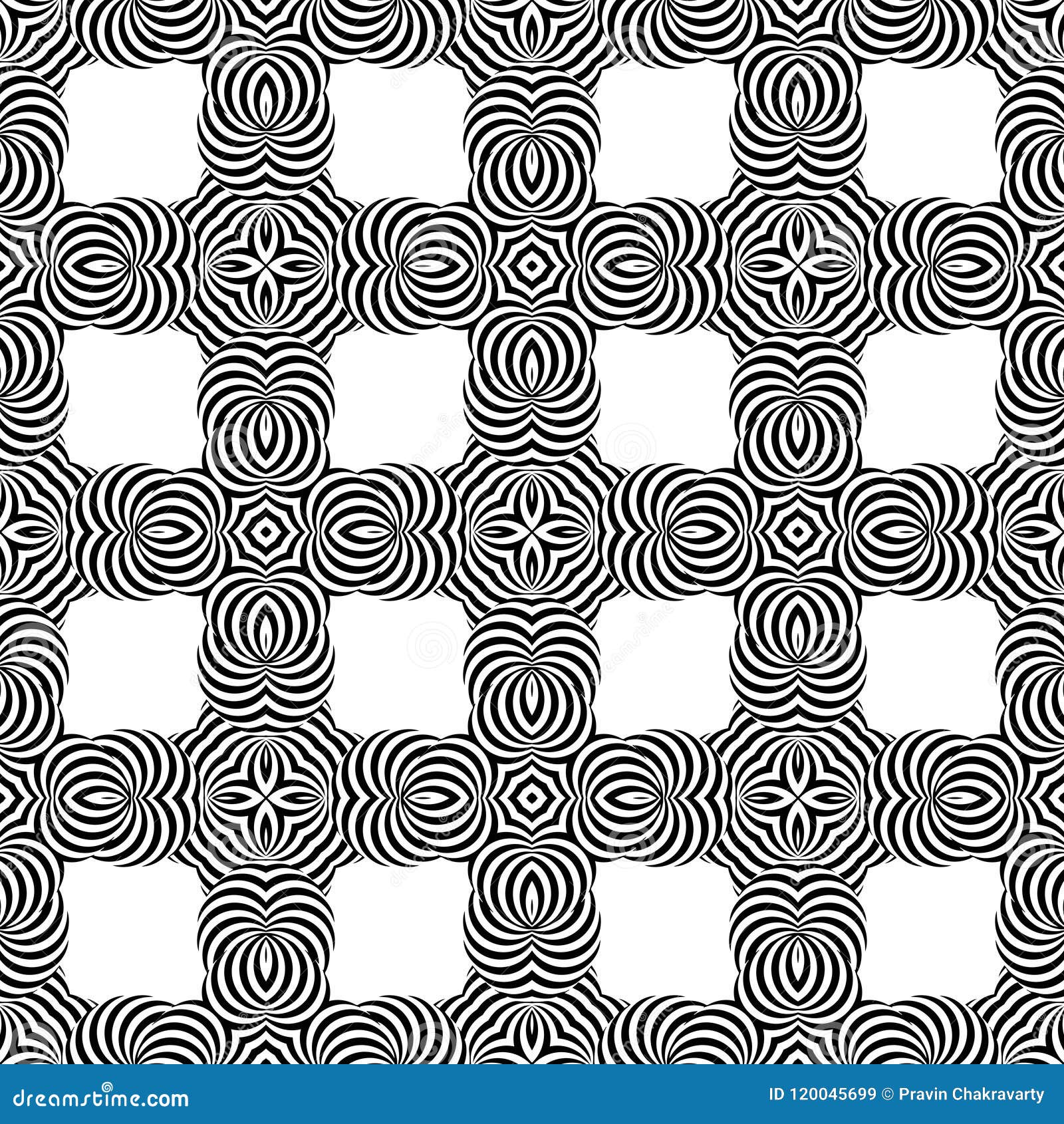 Abstract Vector Black and White Repeated Patterns Stock Vector ...