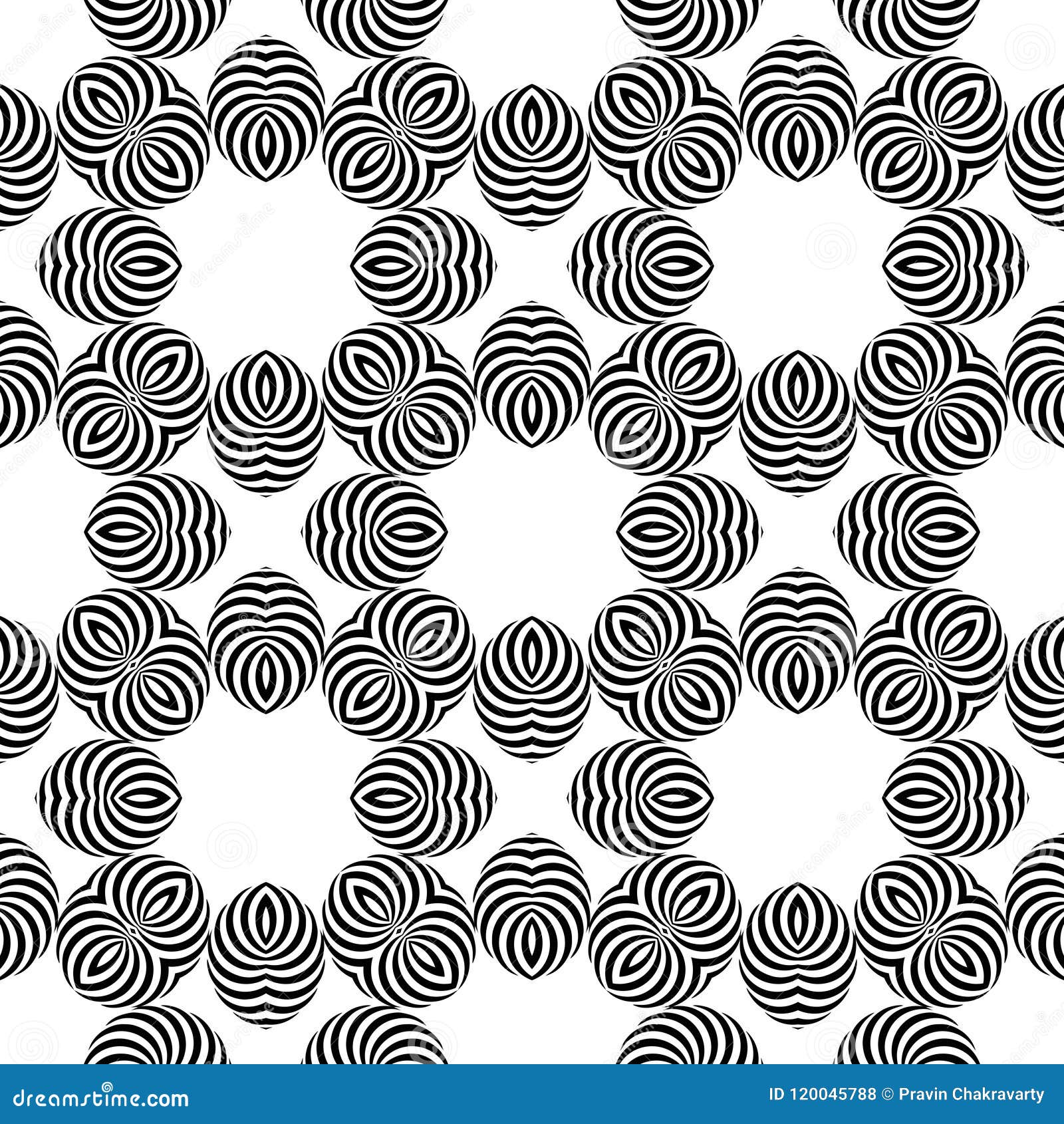 Abstract Vector Black and White Repeated Patterns Stock Vector ...