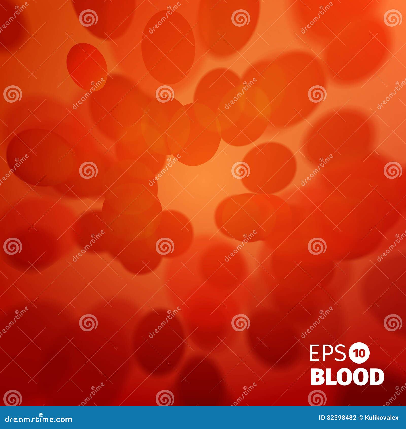 Abstract Vector Blood Background . Science Illustration. Microscope ...