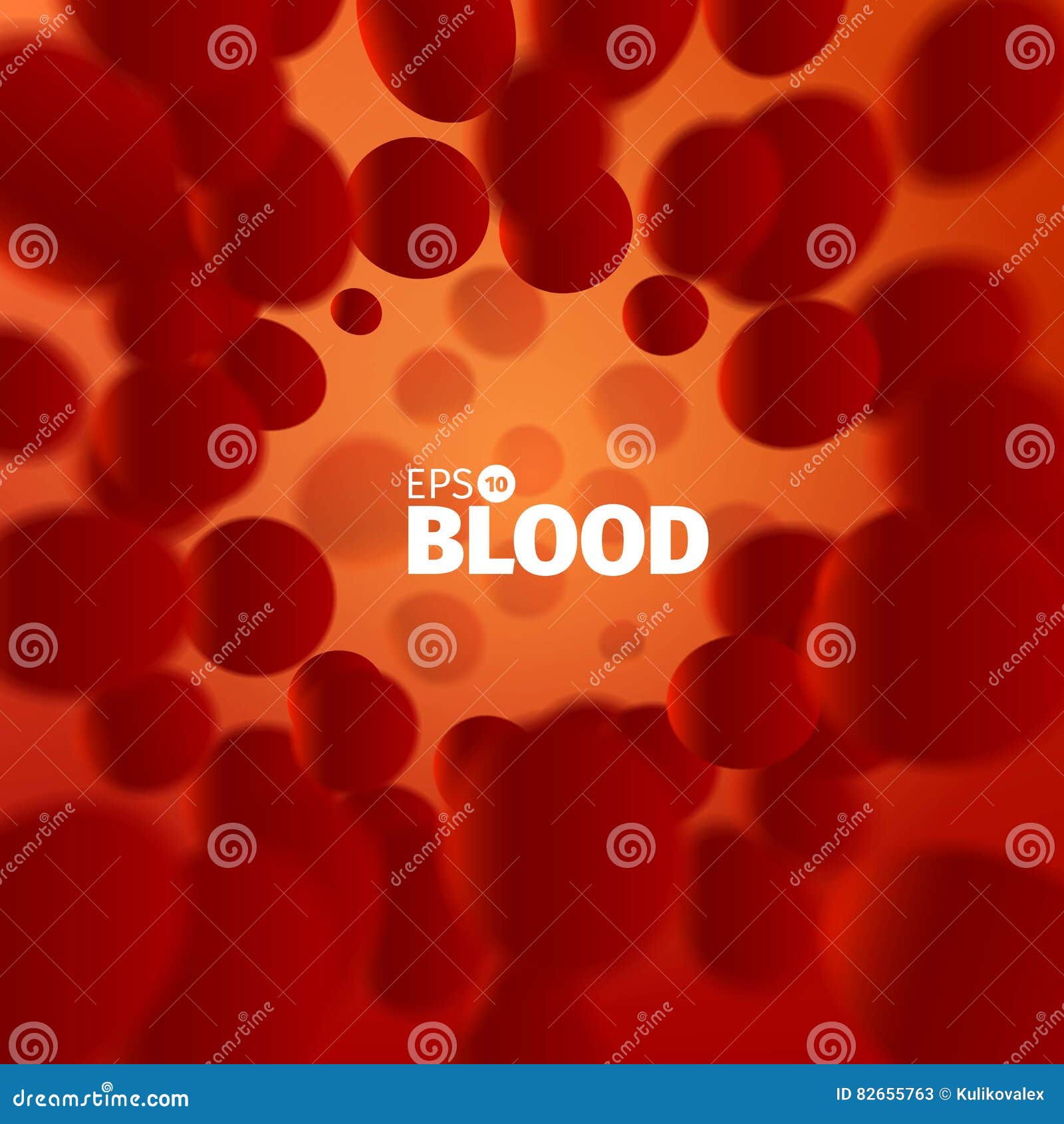 Abstract Vector Blood Background . Science Illustration. Microscope ...