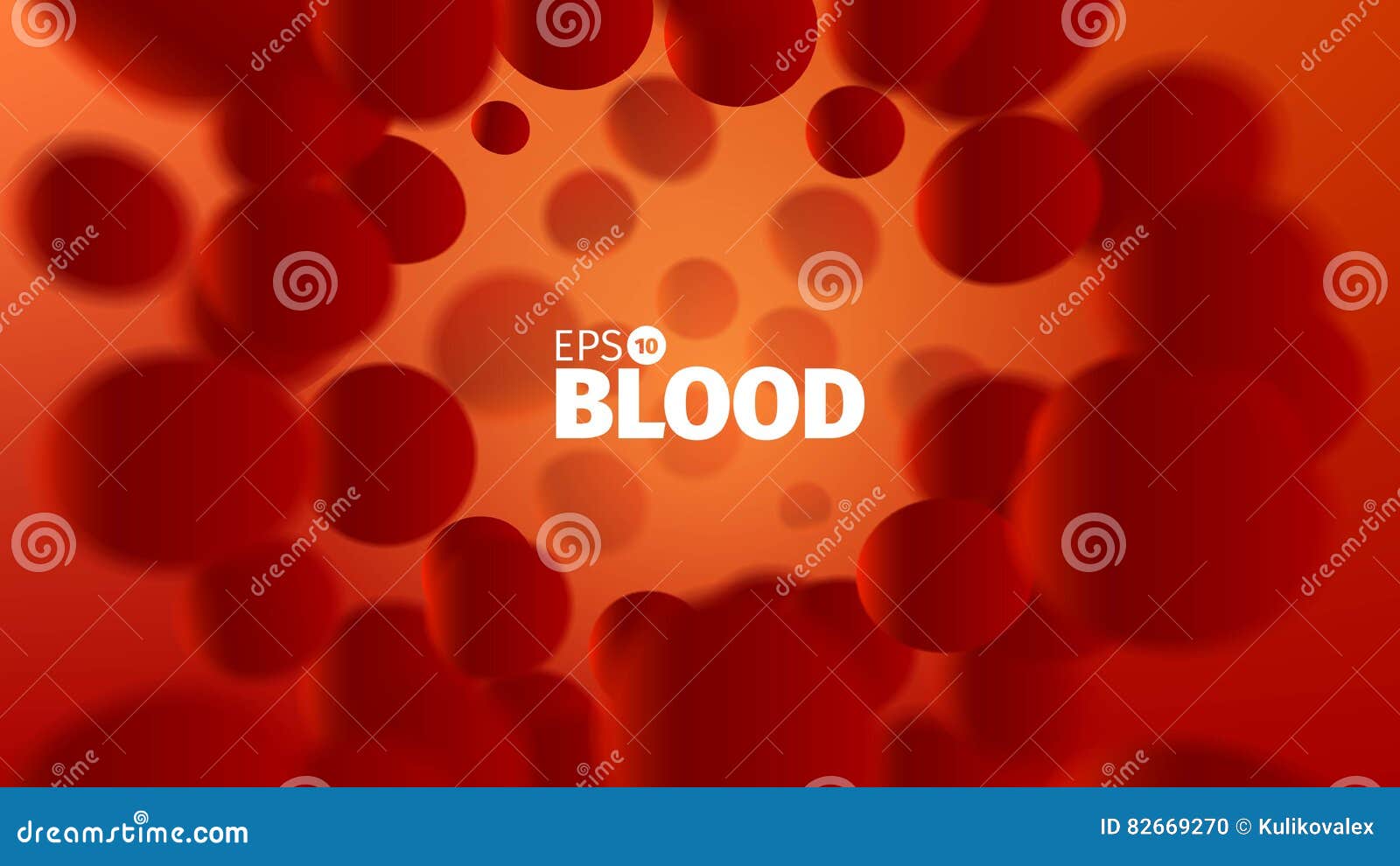 Abstract Vector Blood Background . Science Illustration. Microscope ...