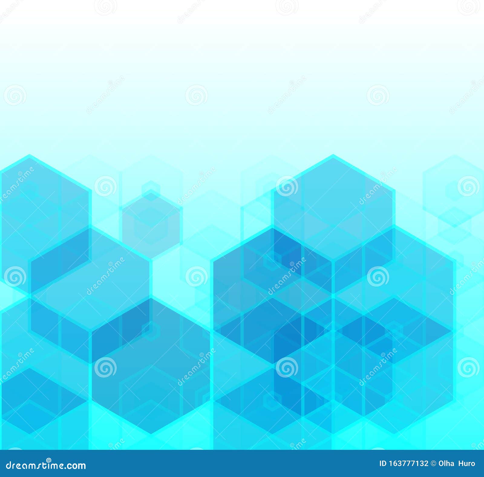 Abstract Vector Blue Hexagonal Background. for Your Design Eps10 Stock ...