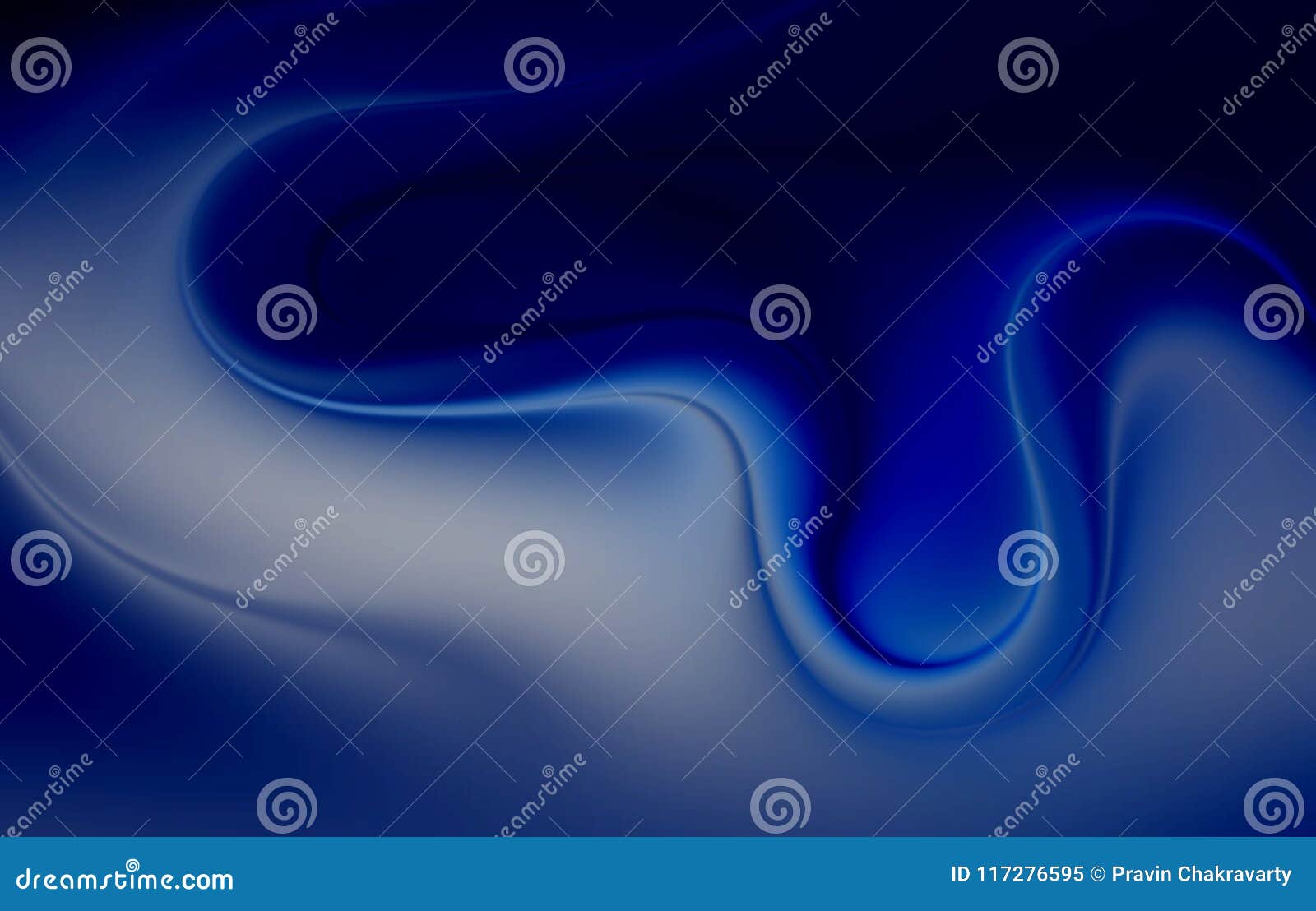 Abstract Vector Blue Shaded Wavy Background with Lighting Effect ...