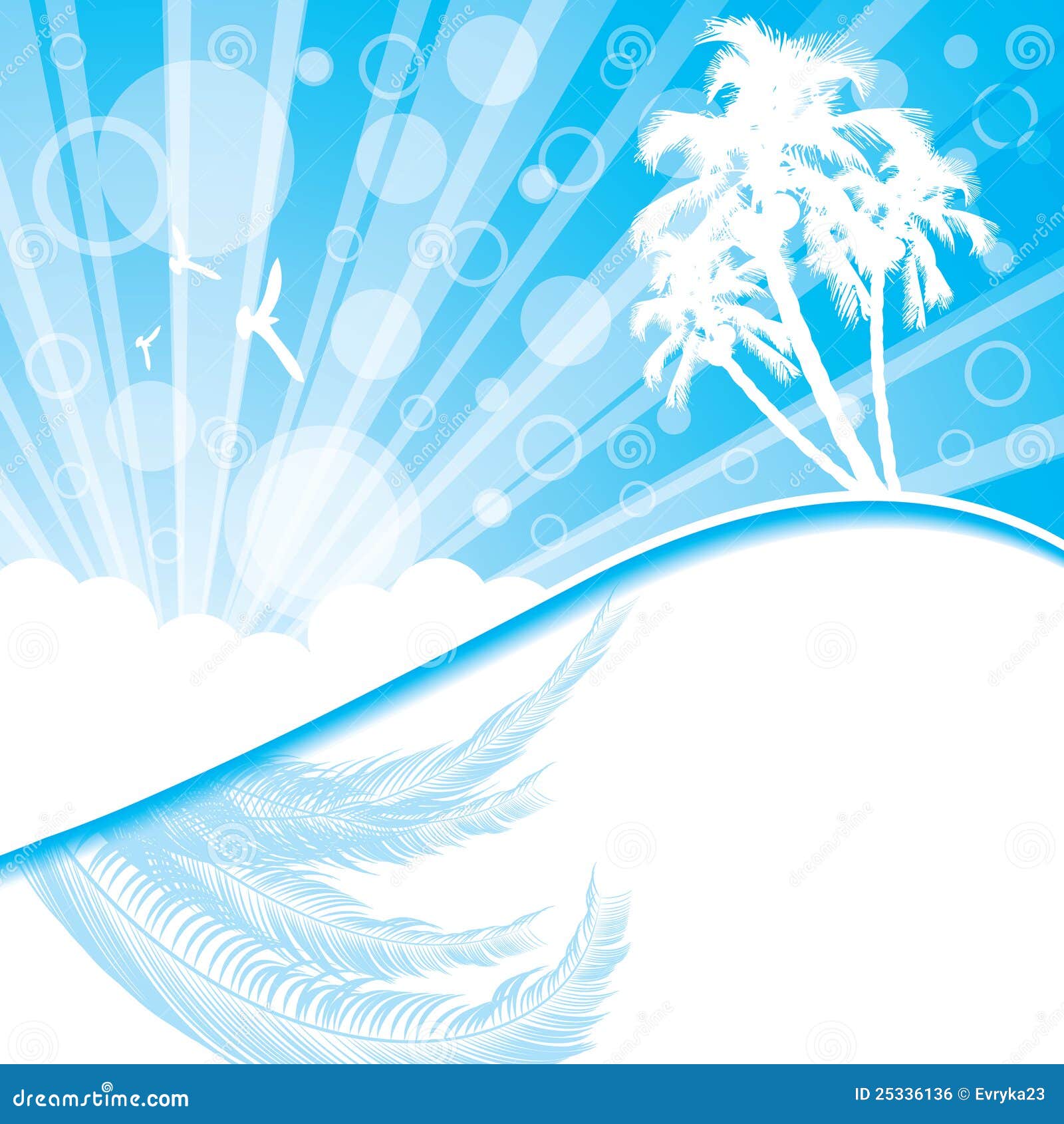Abstract Vector Blue Summer Background Stock Vector - Illustration of ...