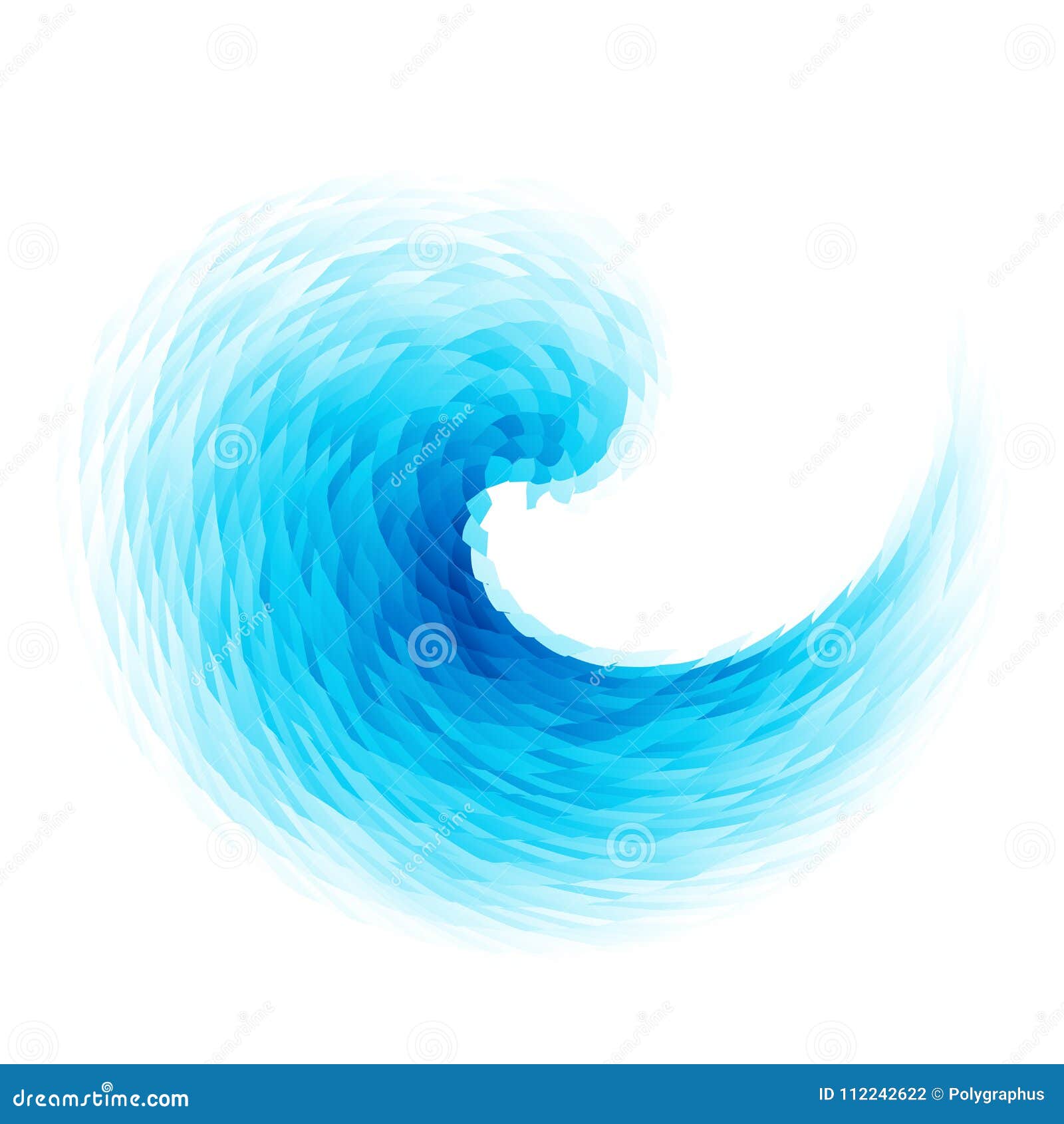 Abstract vector blue swirl stock vector. Illustration of shape - 112242622