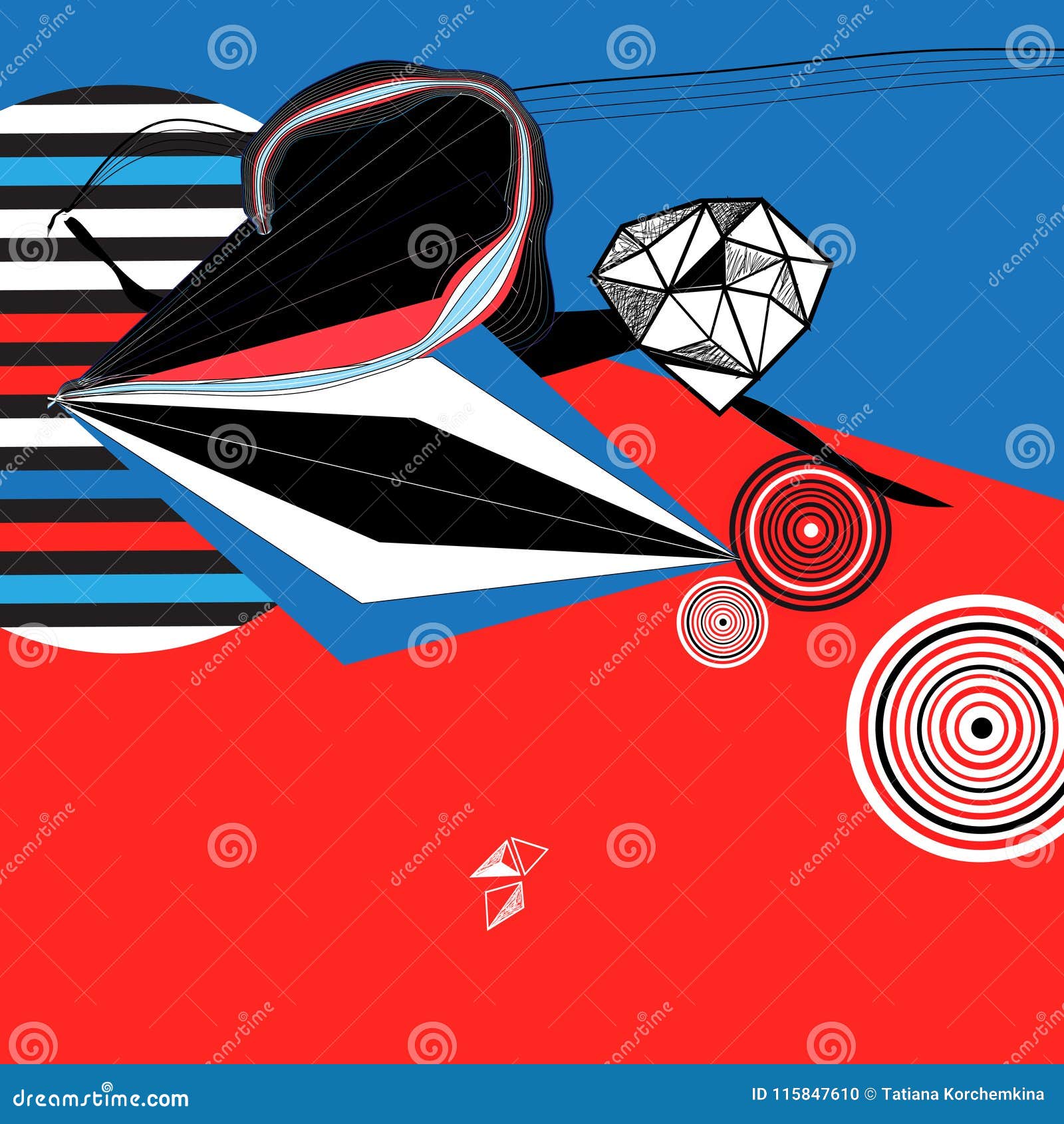 Abstract Vector Bright Poster Stock Vector - Illustration of creativity ...