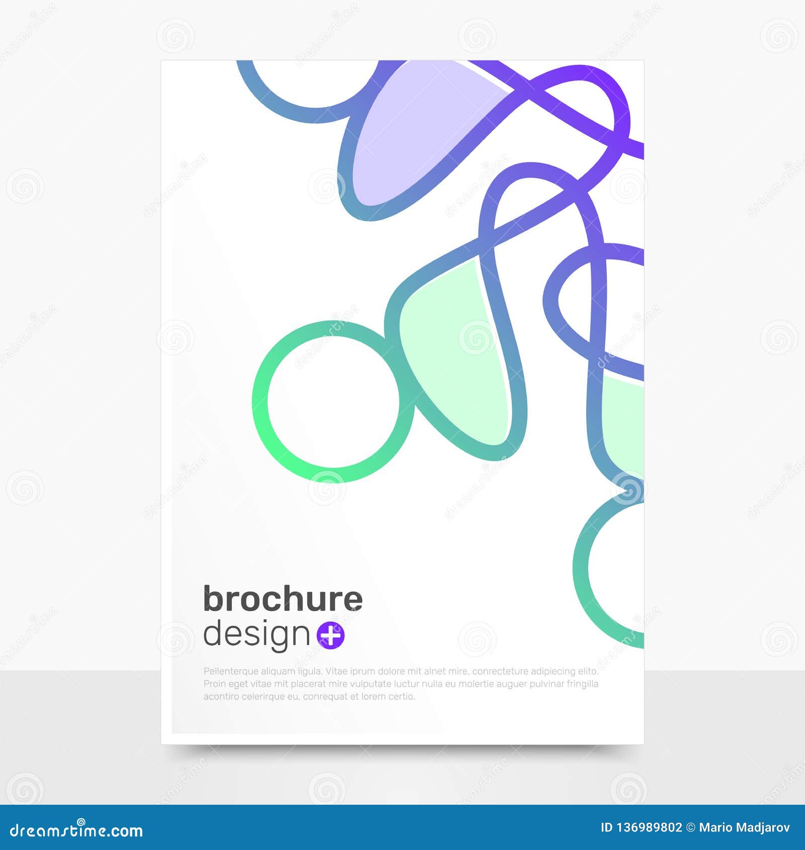 Abstract Vector Brochure Design. Creative Vector Brochure Mockup ...