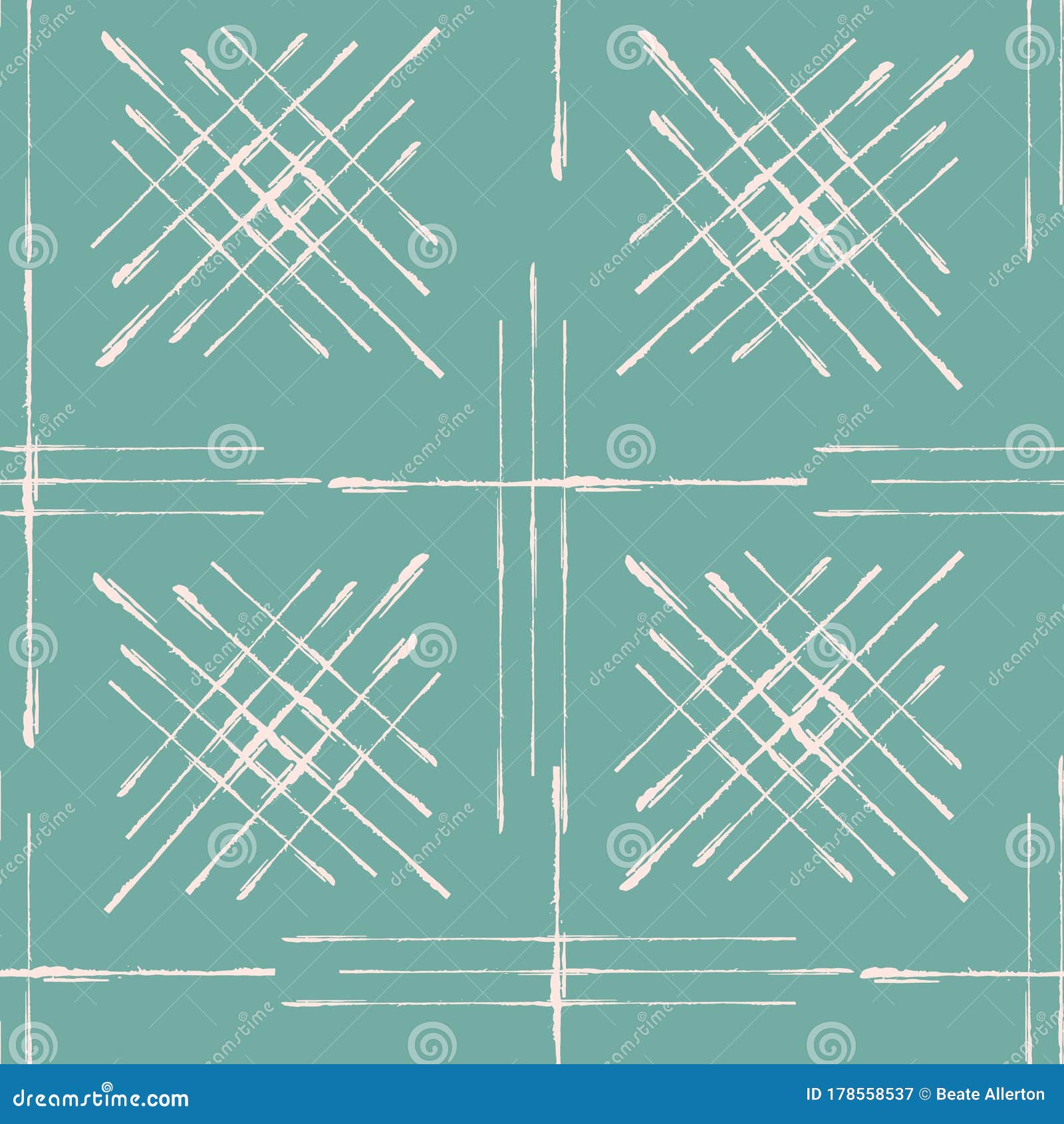 Abstract Vector Broken Line Grid Seamless Pattern Background. Scratch ...