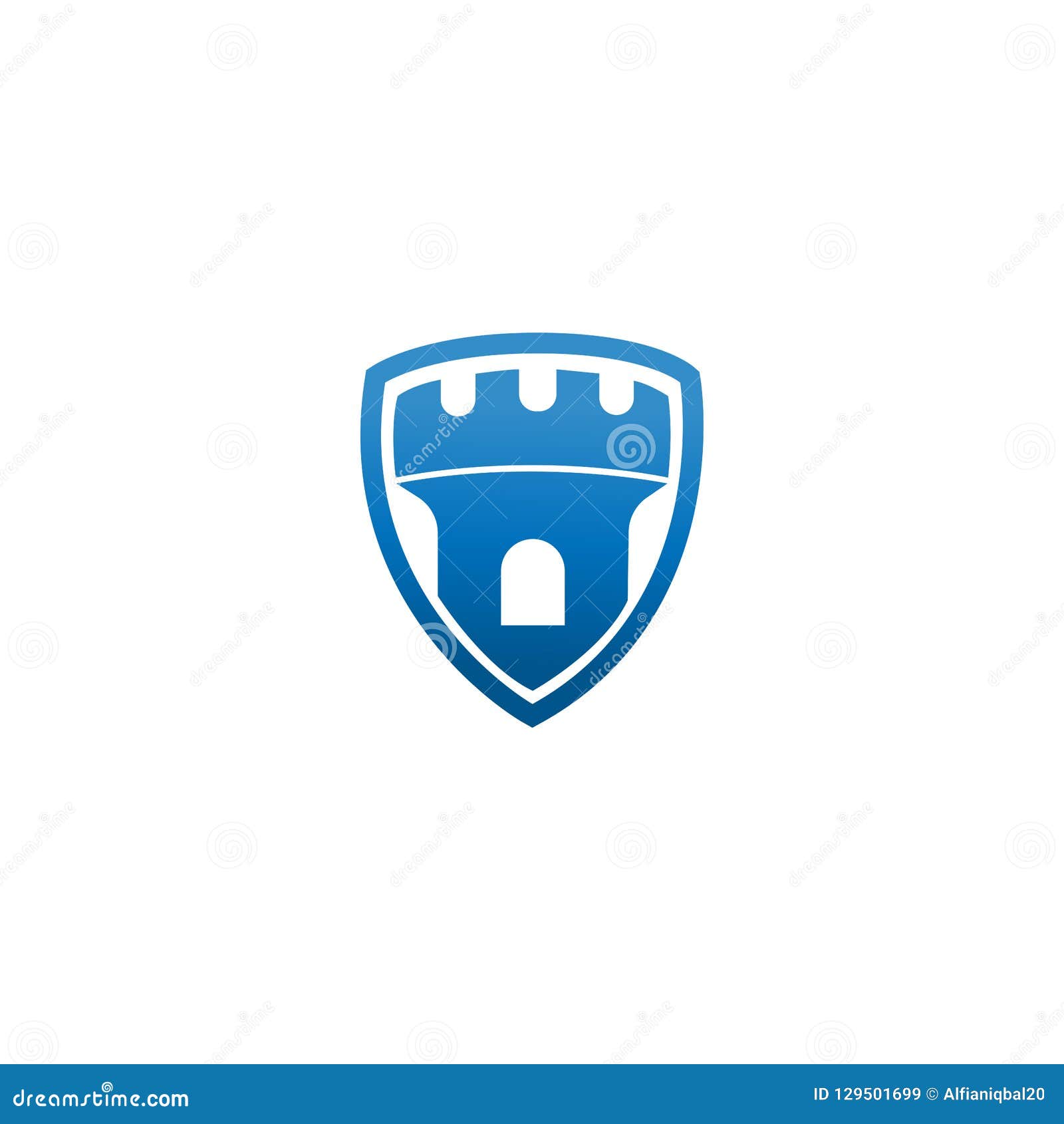 Abstract Vector Castle Tower Shield Logo Icon. Vector Castle Logo ...