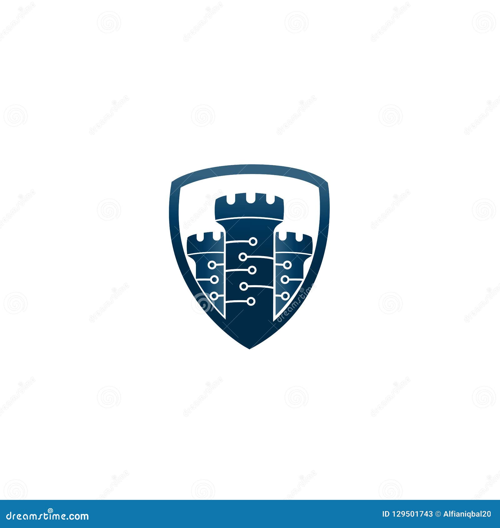Abstract Vector Castle Tower Shield Logo Icon. Vector Castle Logo ...