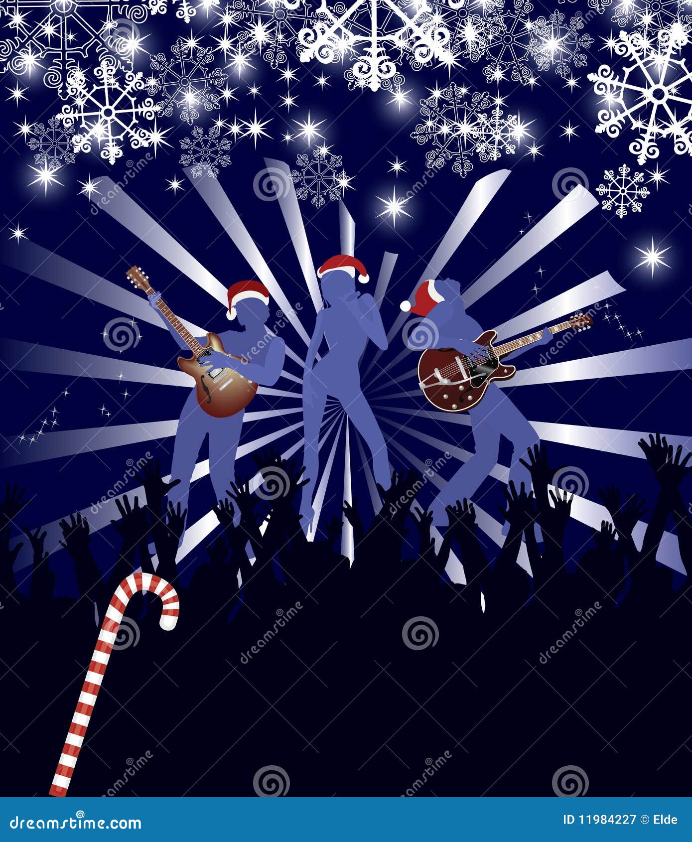 Christmas Concert Poster Idea Vector Illustration | CartoonDealer.com ...
