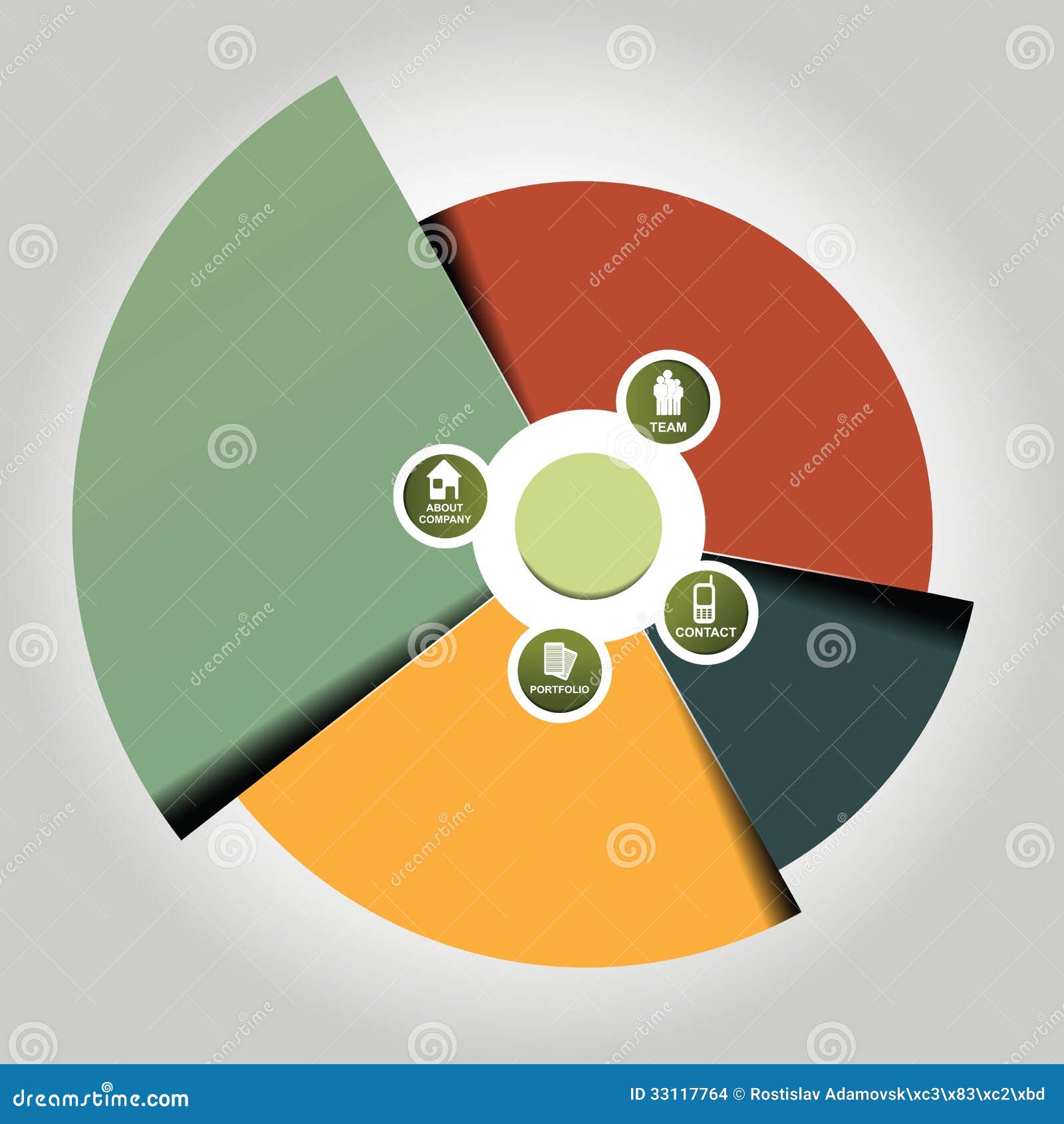 Abstract Vector Circle Background for Company Information Stock Vector ...
