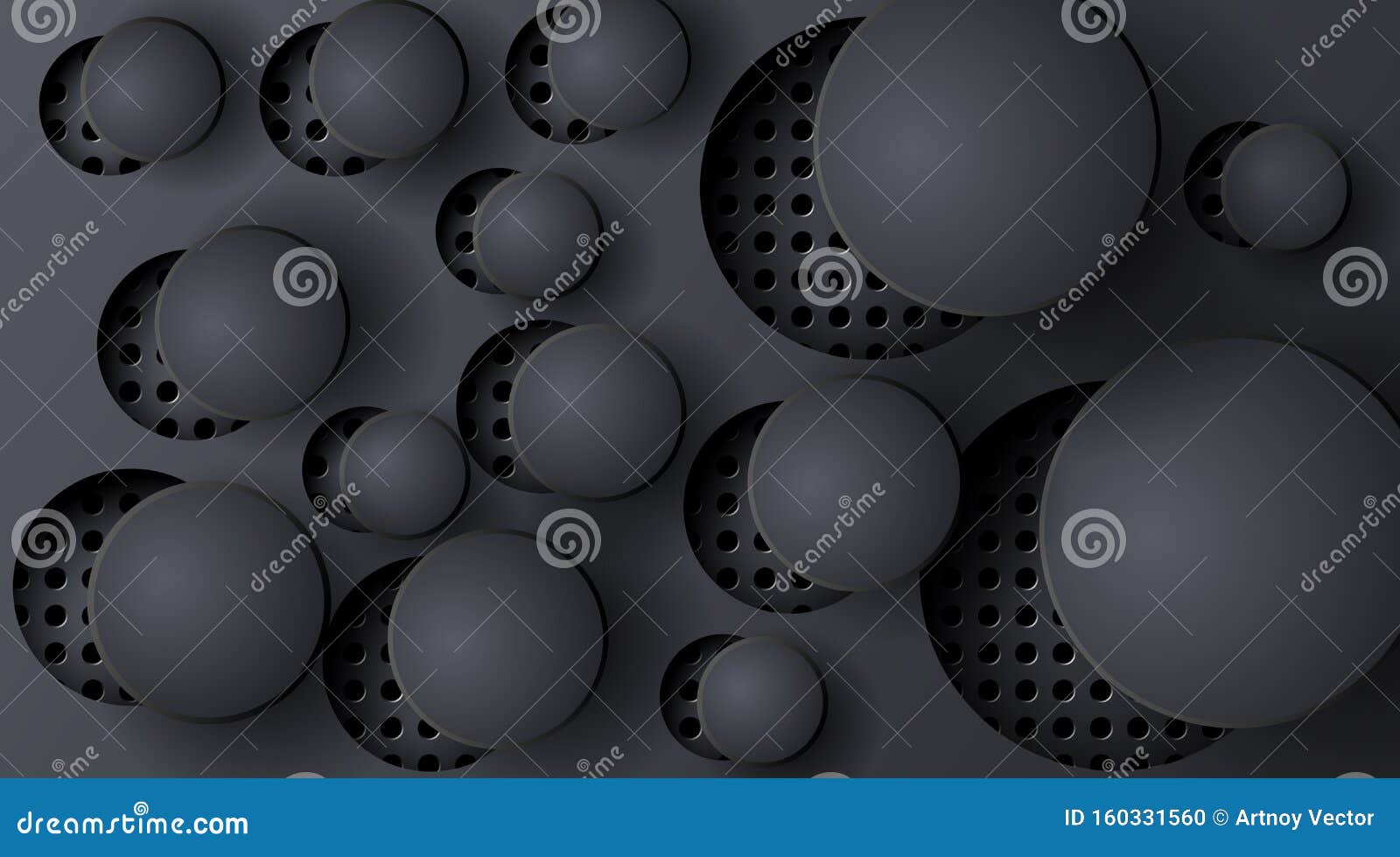 Abstract Vector Circle Background with Holes . Design Eps 10 Stock ...