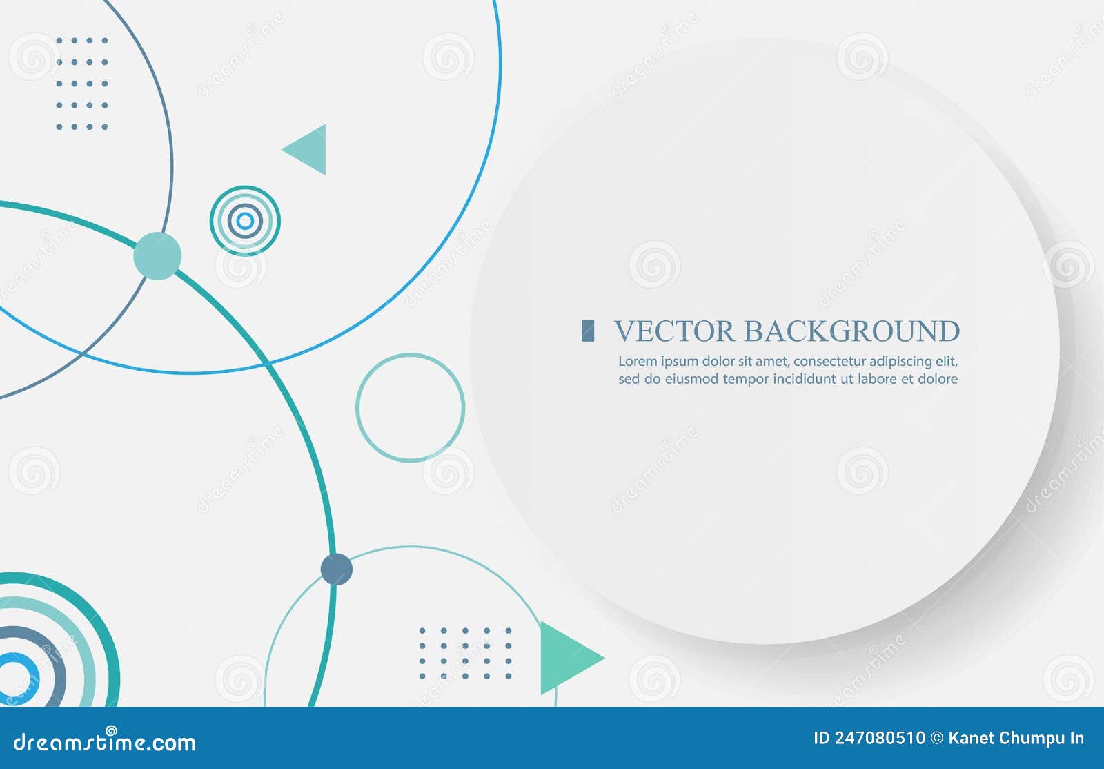 Abstract Vector Circle Shape White Backgrounds Stock Vector ...