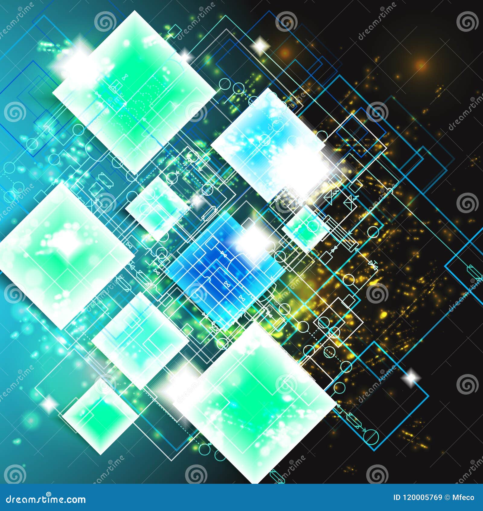 Abstract Vector Circuit Board Background. Stock Vector - Illustration ...