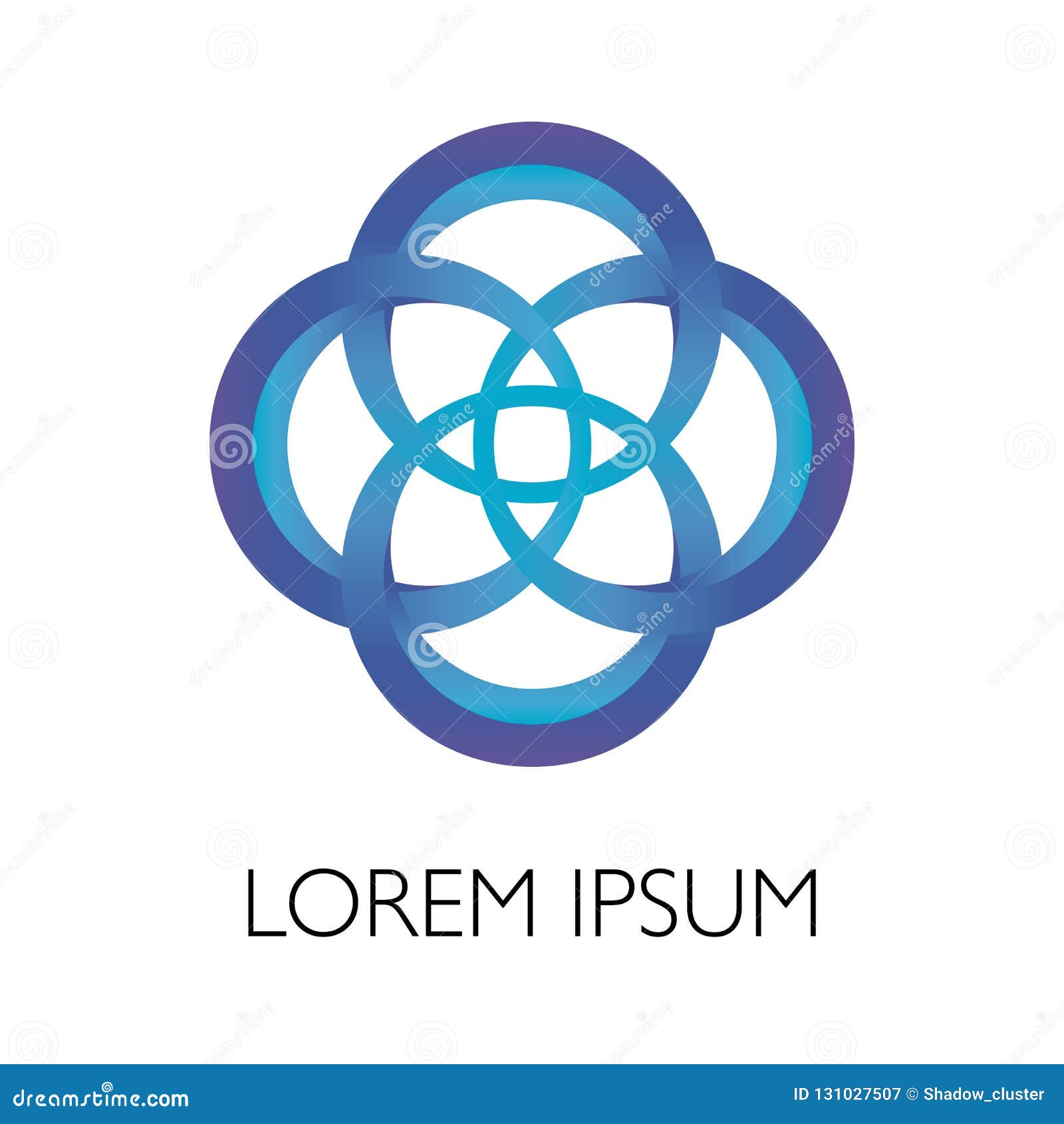 Abstract Vector Circular Chain Links Logo Template Stock Vector ...