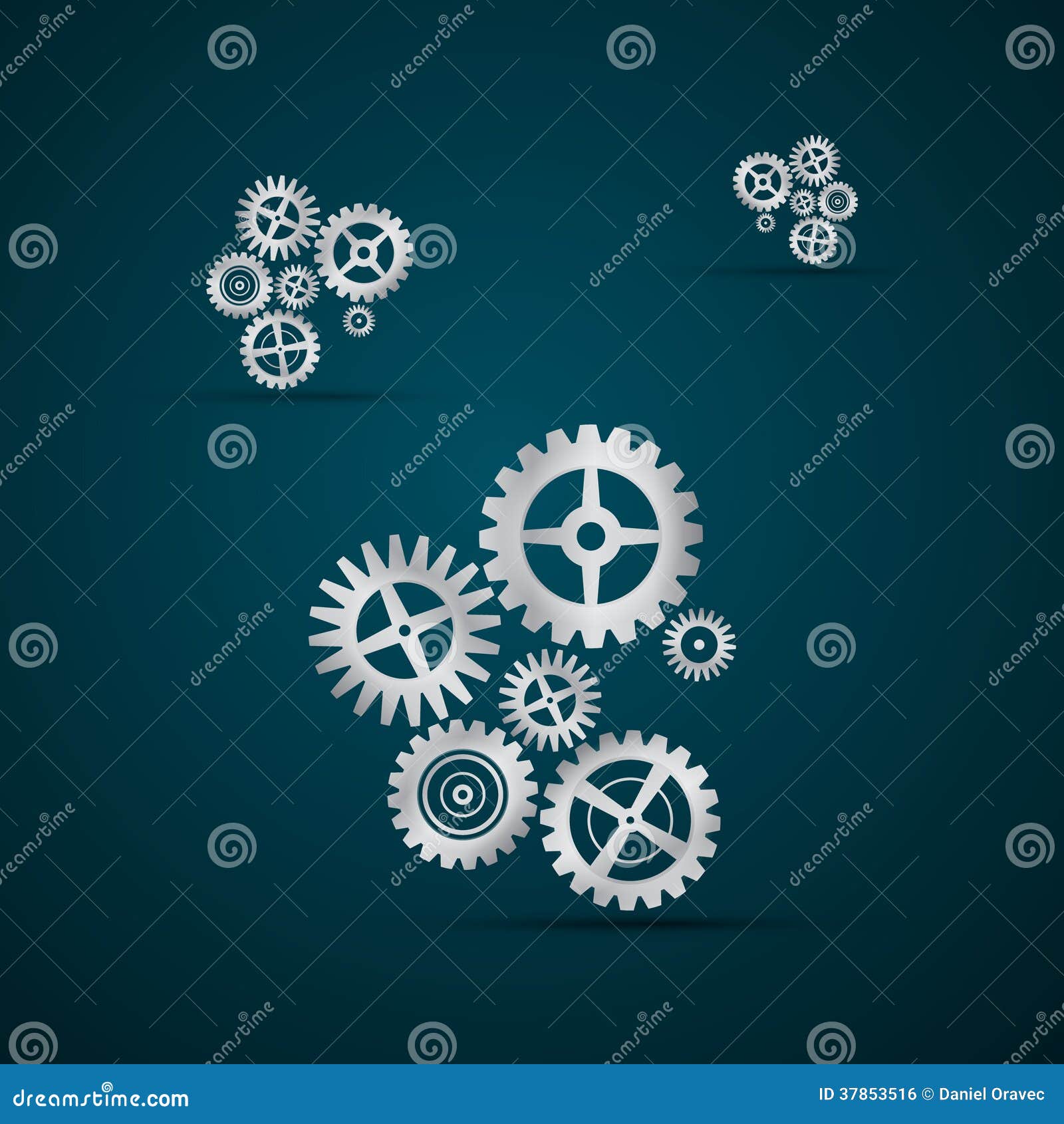 Abstract Vector Cogs - Gears Stock Vector - Illustration of metal ...