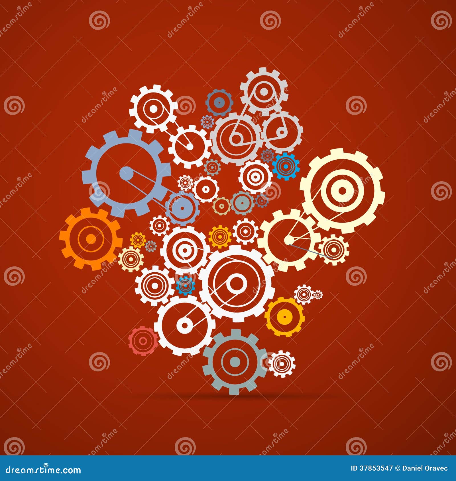 Abstract Vector Cogs - Gears Stock Vector - Illustration of circle ...