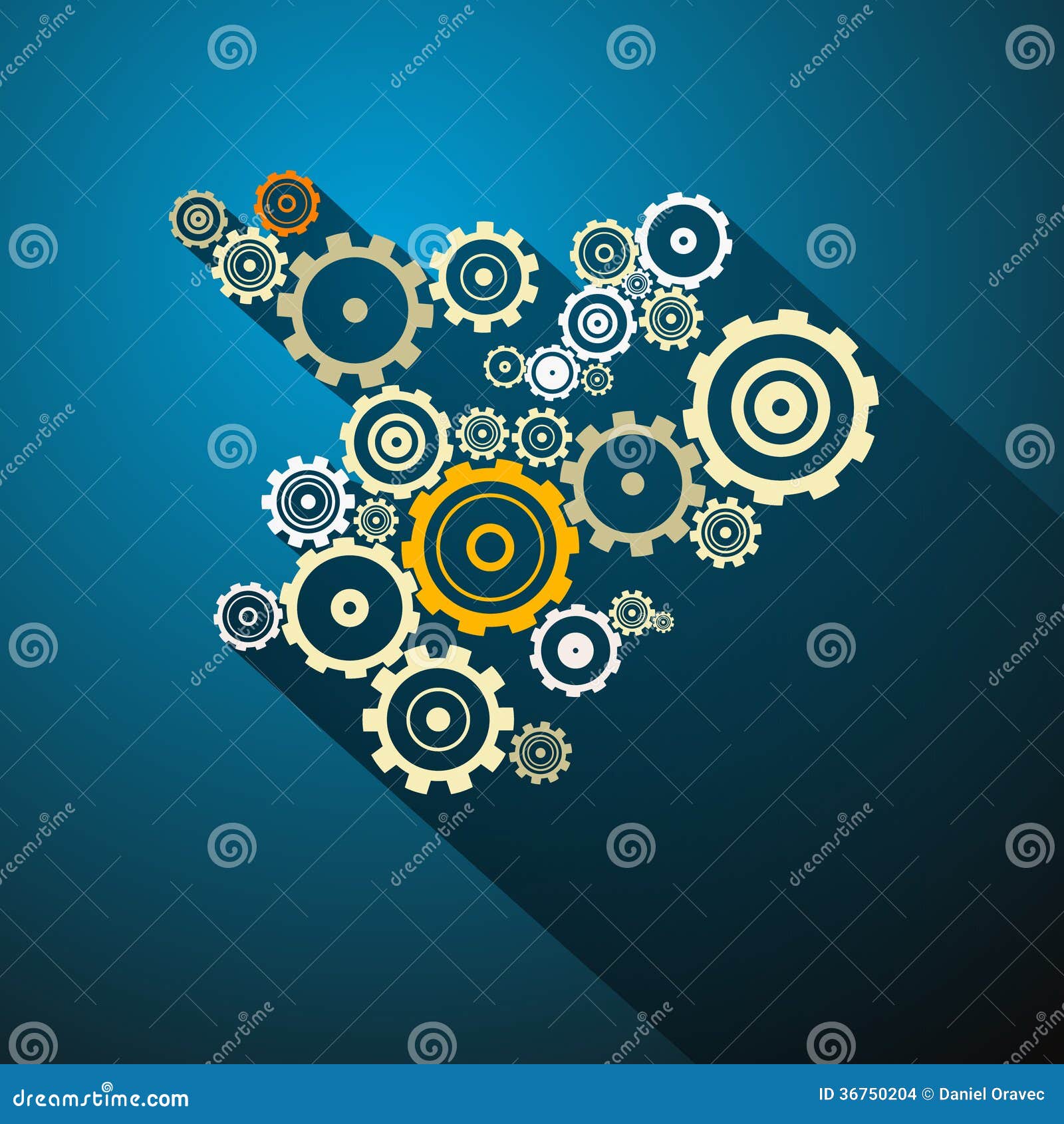 Abstract Vector Cogs - Gears Stock Vector - Illustration of ...