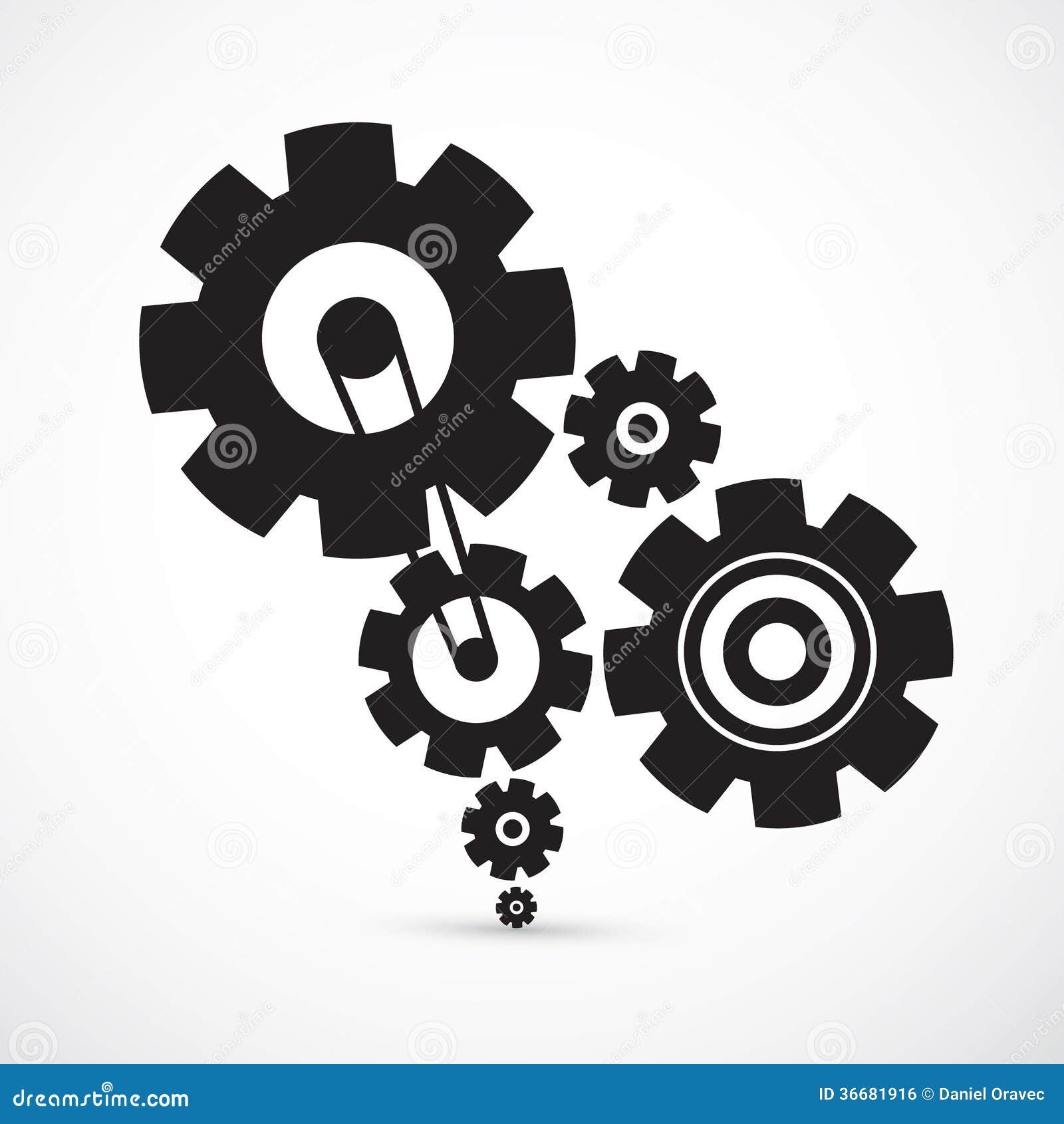 Abstract Vector Cogs - Gears Stock Vector - Illustration of modern ...