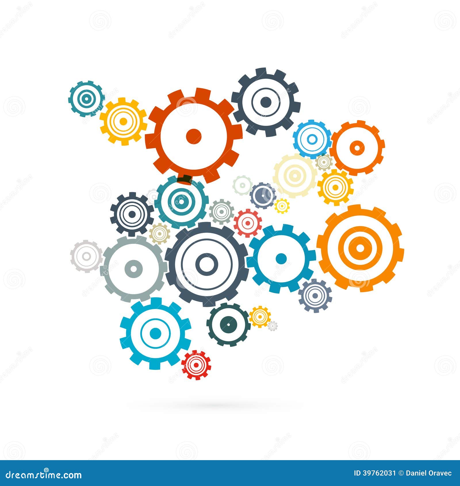 Abstract Vector Cogs - Gears Stock Vector - Illustration of metal ...