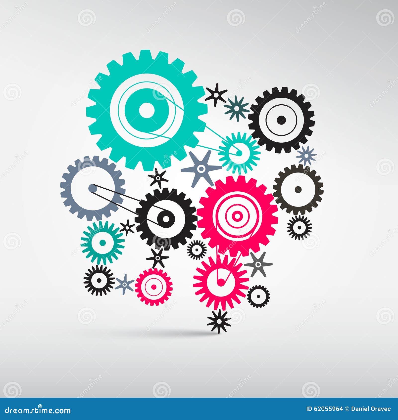 Abstract Vector Cogs - Gears Stock Vector - Illustration of circle ...