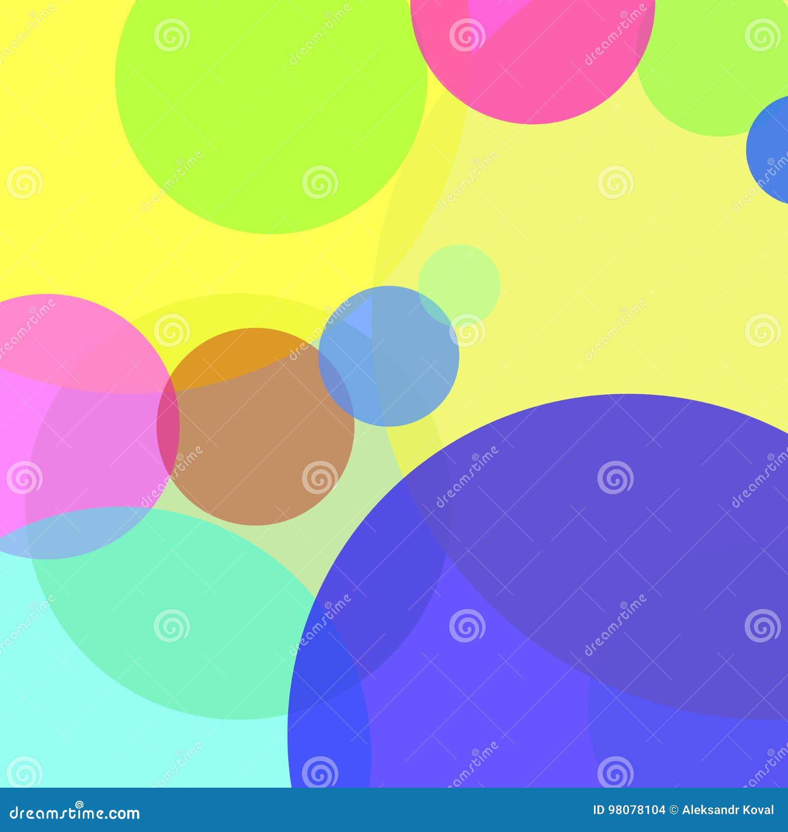 Abstract Vector with Colorful Bubble Elements Stock Vector ...
