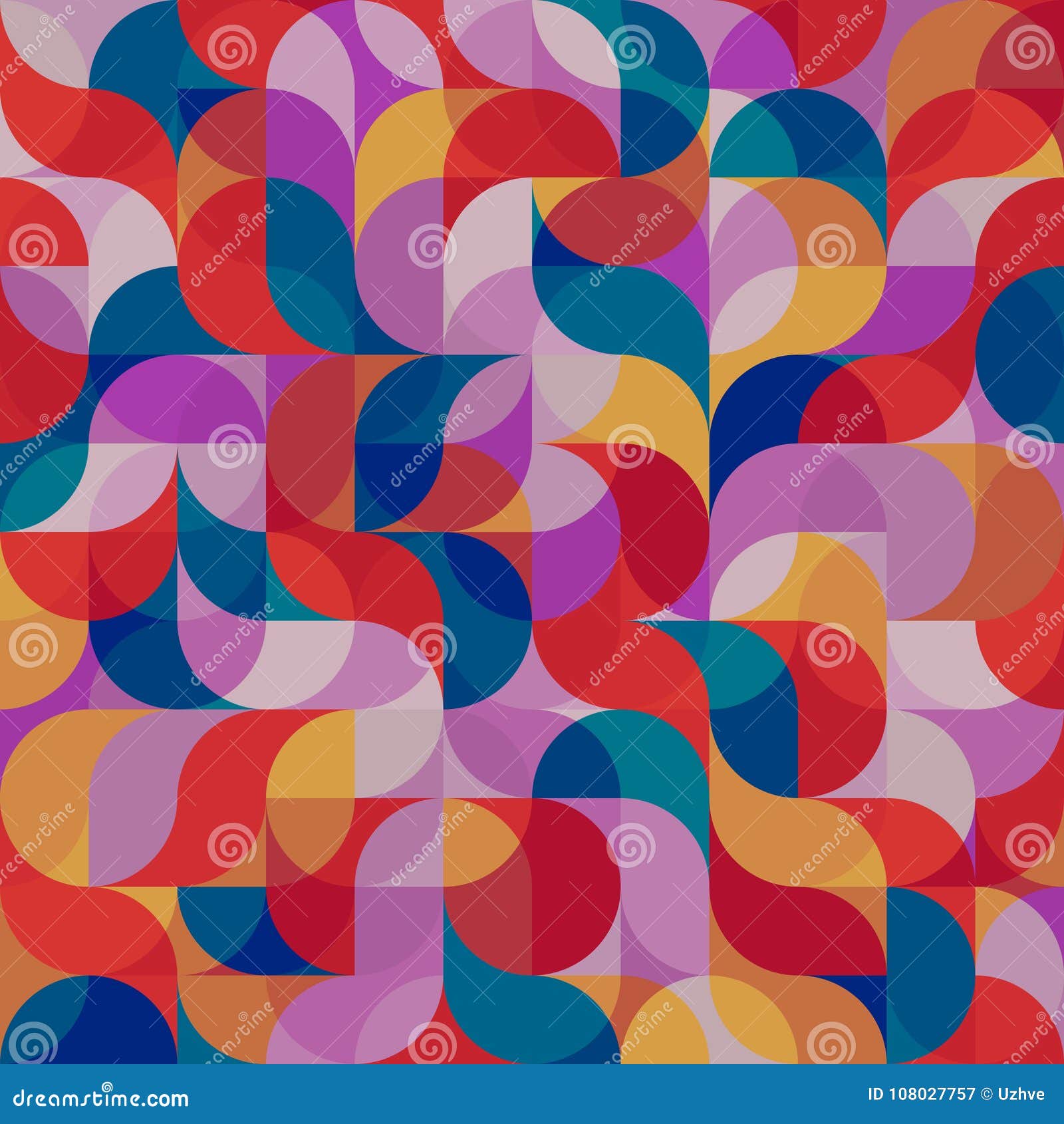 Abstract Vector Colorful Geometric Harmonic Wave Background Stock ...