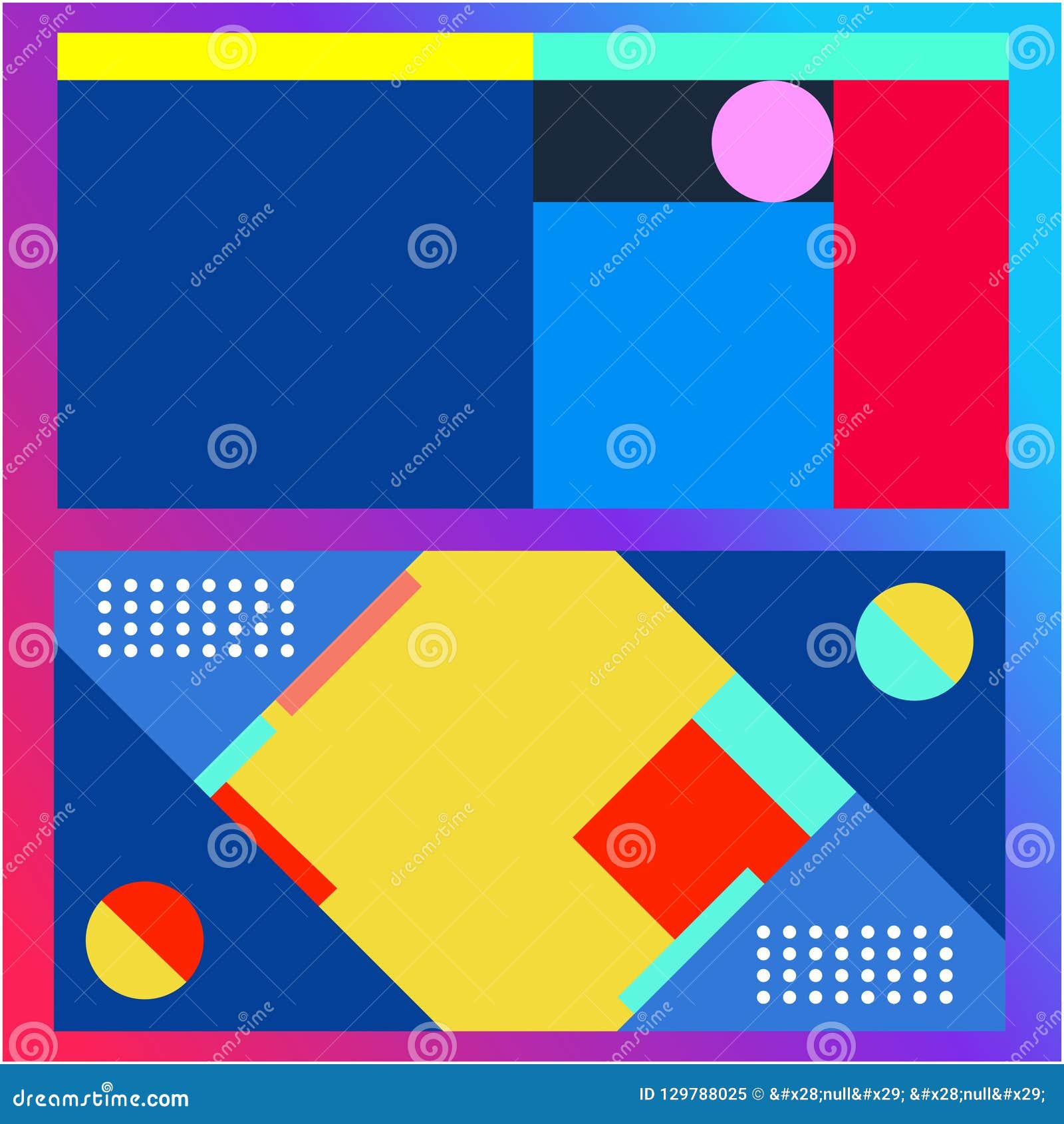 Abstract Vector Colorful Geometry Form. Stock Illustration ...